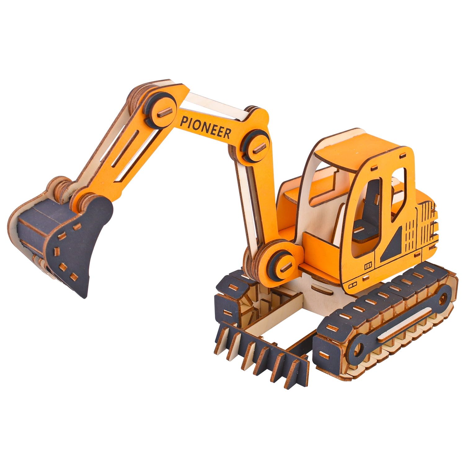 Allessimo Artisolve 3D Wooden Puzzle Excavator the Digger Model Kit for ...