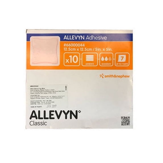 Allevyn Foam Dressing 5 X 5 Inch Square Adhesive with Border Sterile ...