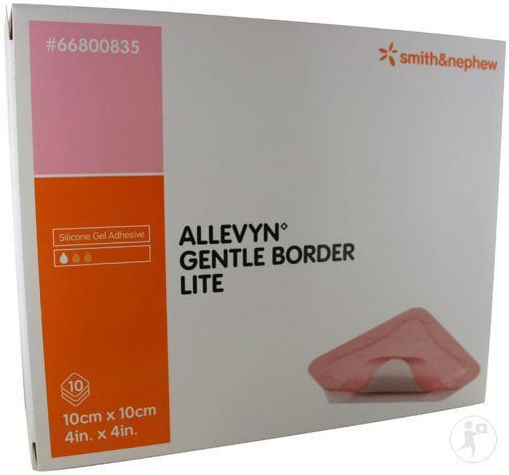Allevyn Gentle Border Lite Thin Silicone Foam Dressing Adhesive with ...