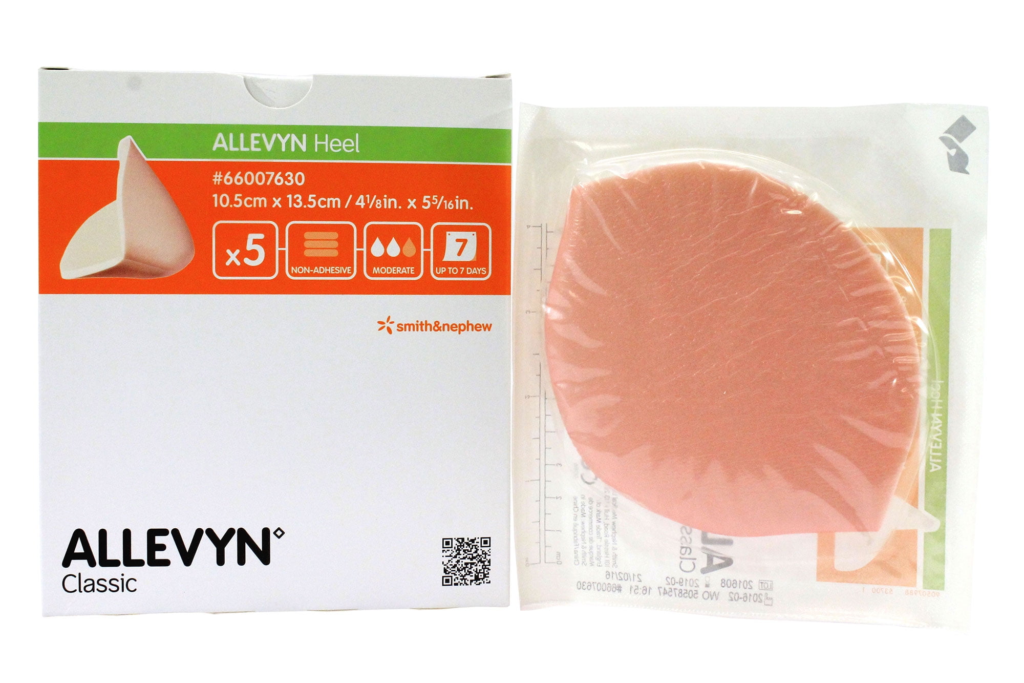 Allevyn Heel Dressing 4-1/2" x 5-1/2", Hydrocolloid, Foot Padding, Box ...