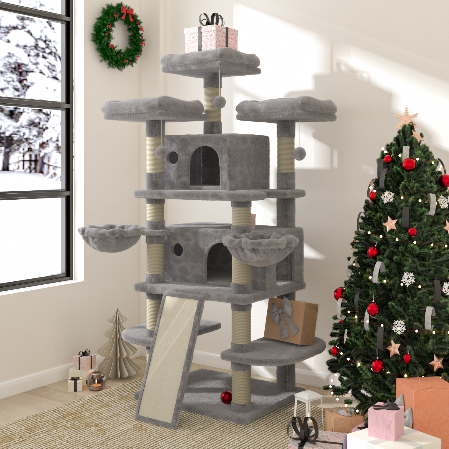 New Cat Condos 4 Level Cat Lounger - Walmart.com