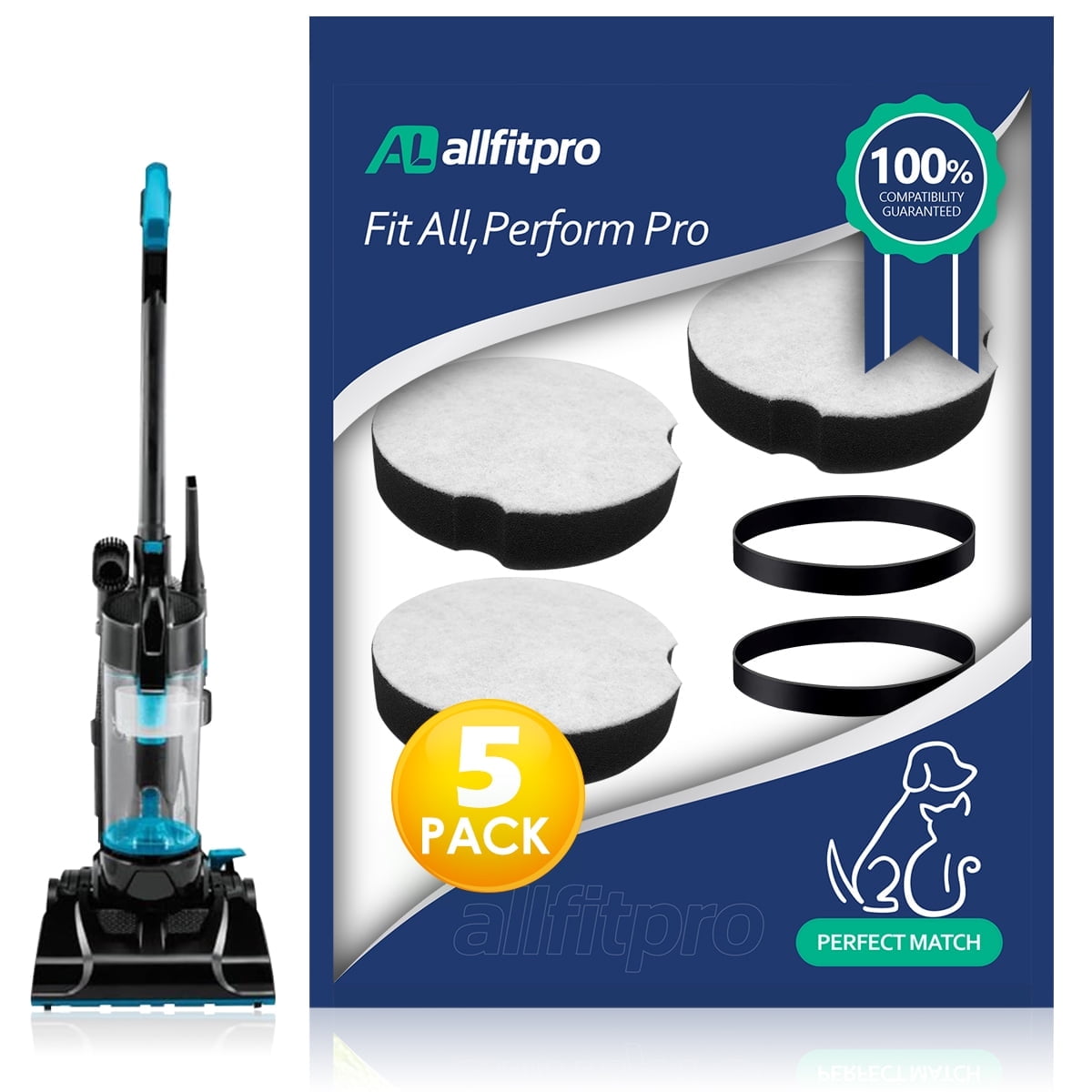 Allfitpro 3 Pcs 1604896 Replacement Filter sponges and 2 Pcs 1604895 ...