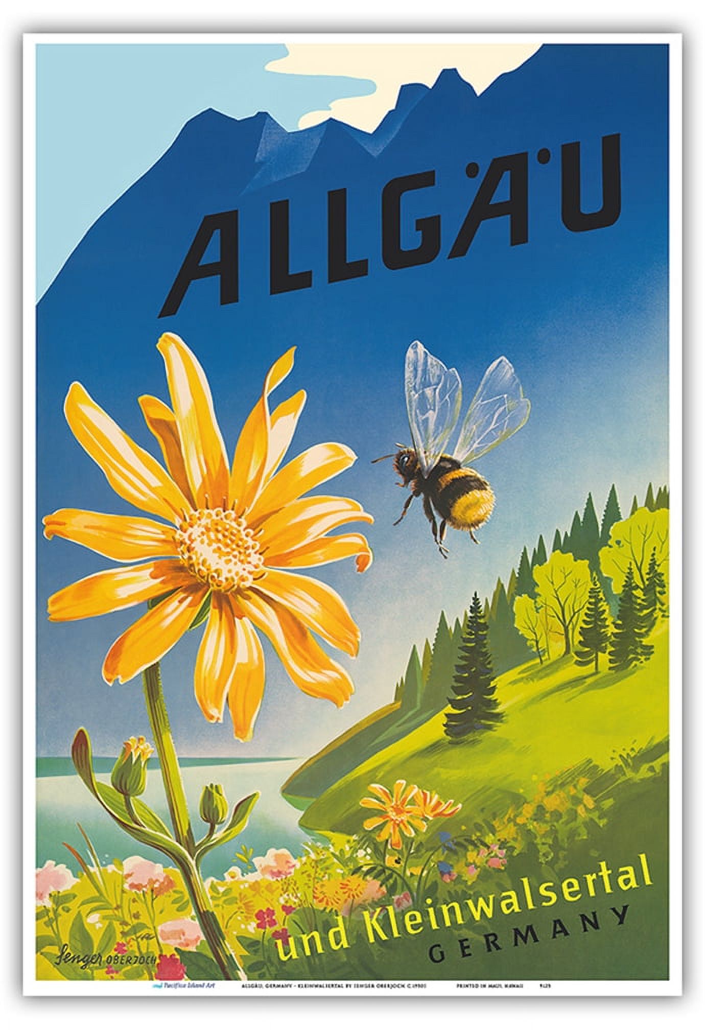 Allgäu Germany - Kleinwalsertal Austria - Bavarian Alps - Vintage ...