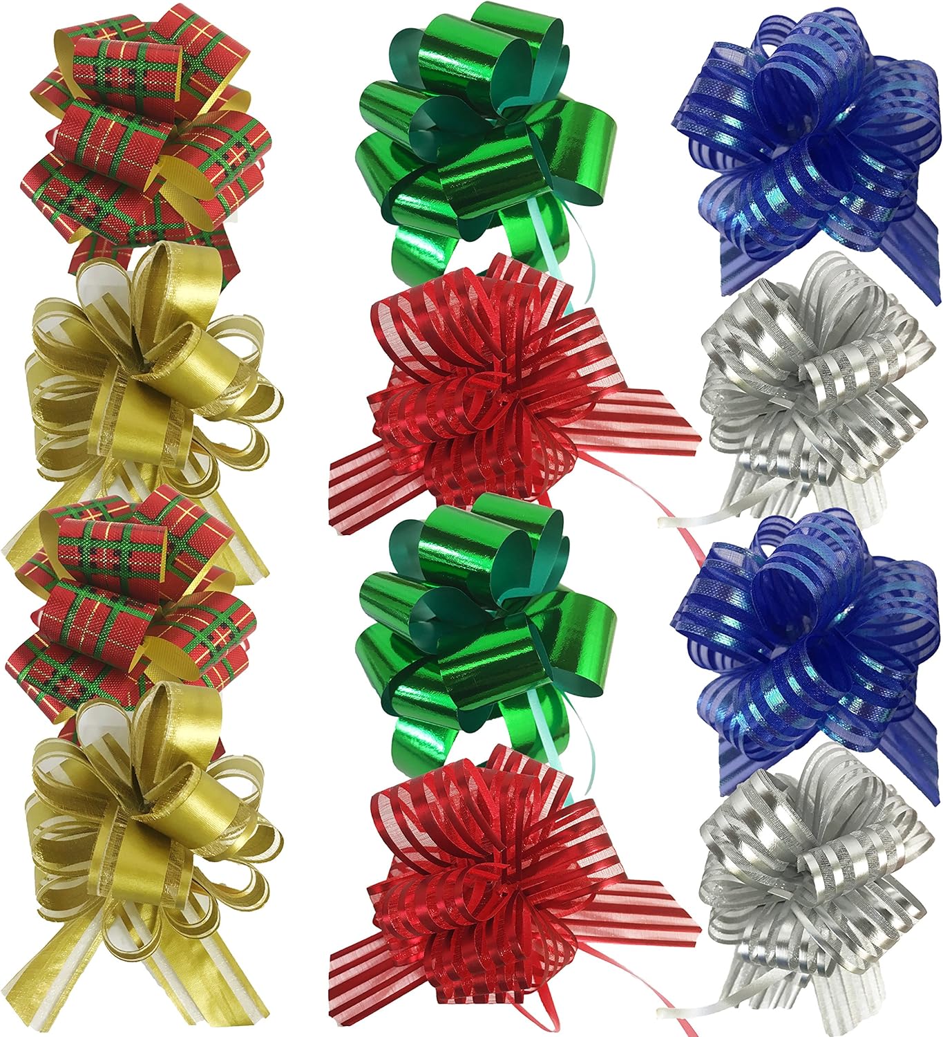 Allgala Christmas Decorative Bows for Wreath Garland Treetopper ...