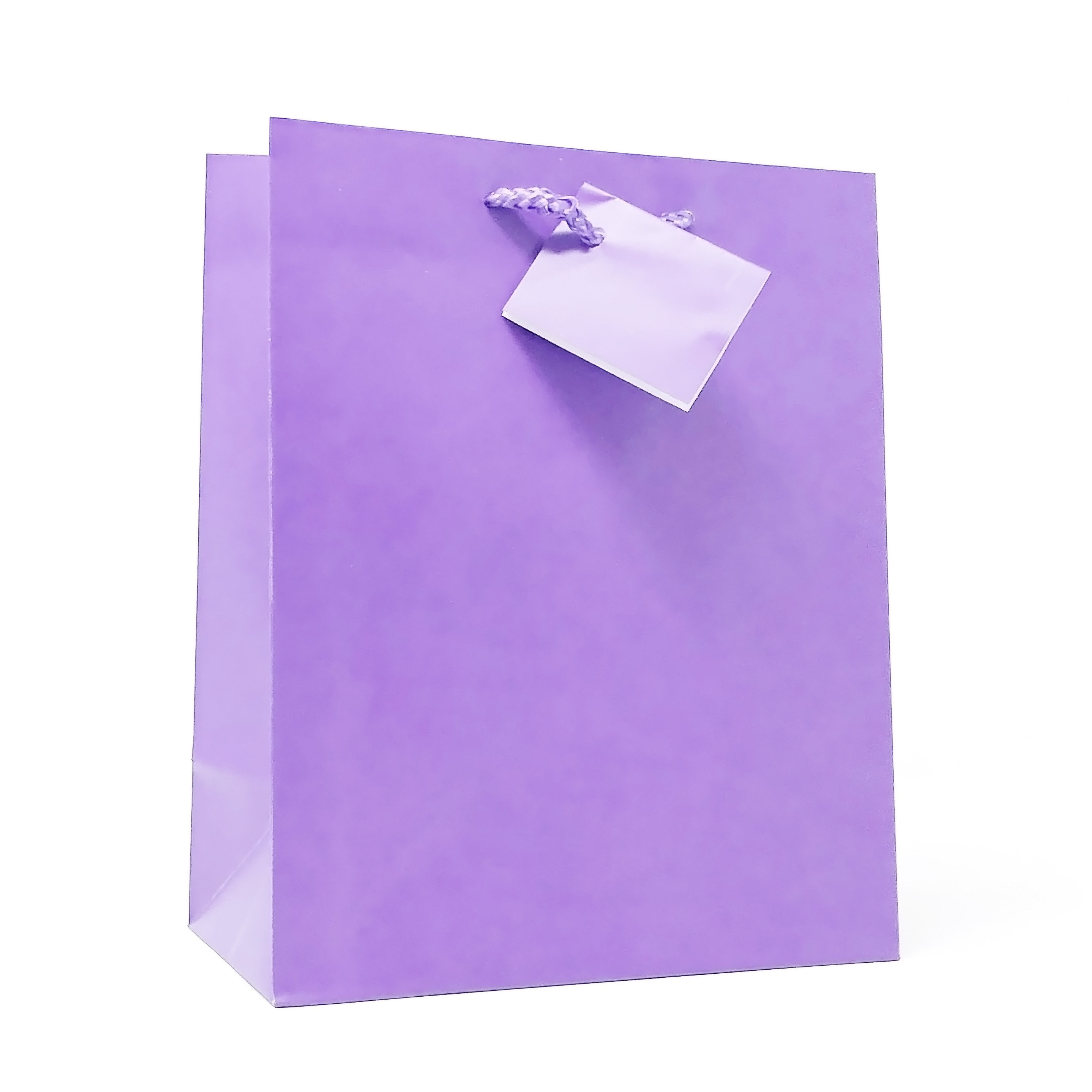 Allgala 12PK Value Premium Solid Color Paper Gift Bags (09"MED-Lavender ...