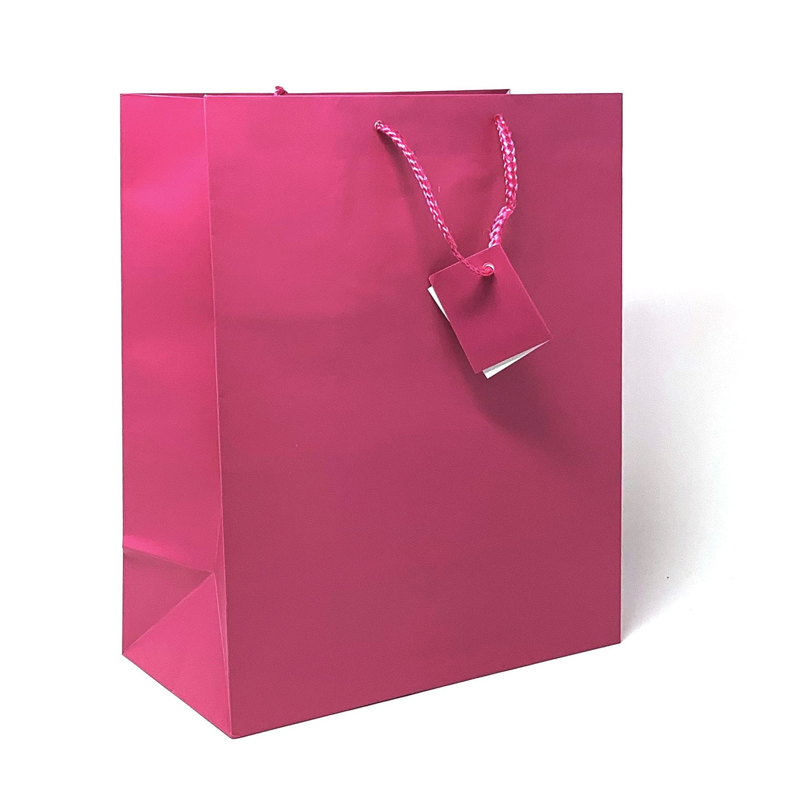 Allgala 12PK Value Premium Solid Color Paper Gift Bags (13"LG-Fuchsia ...