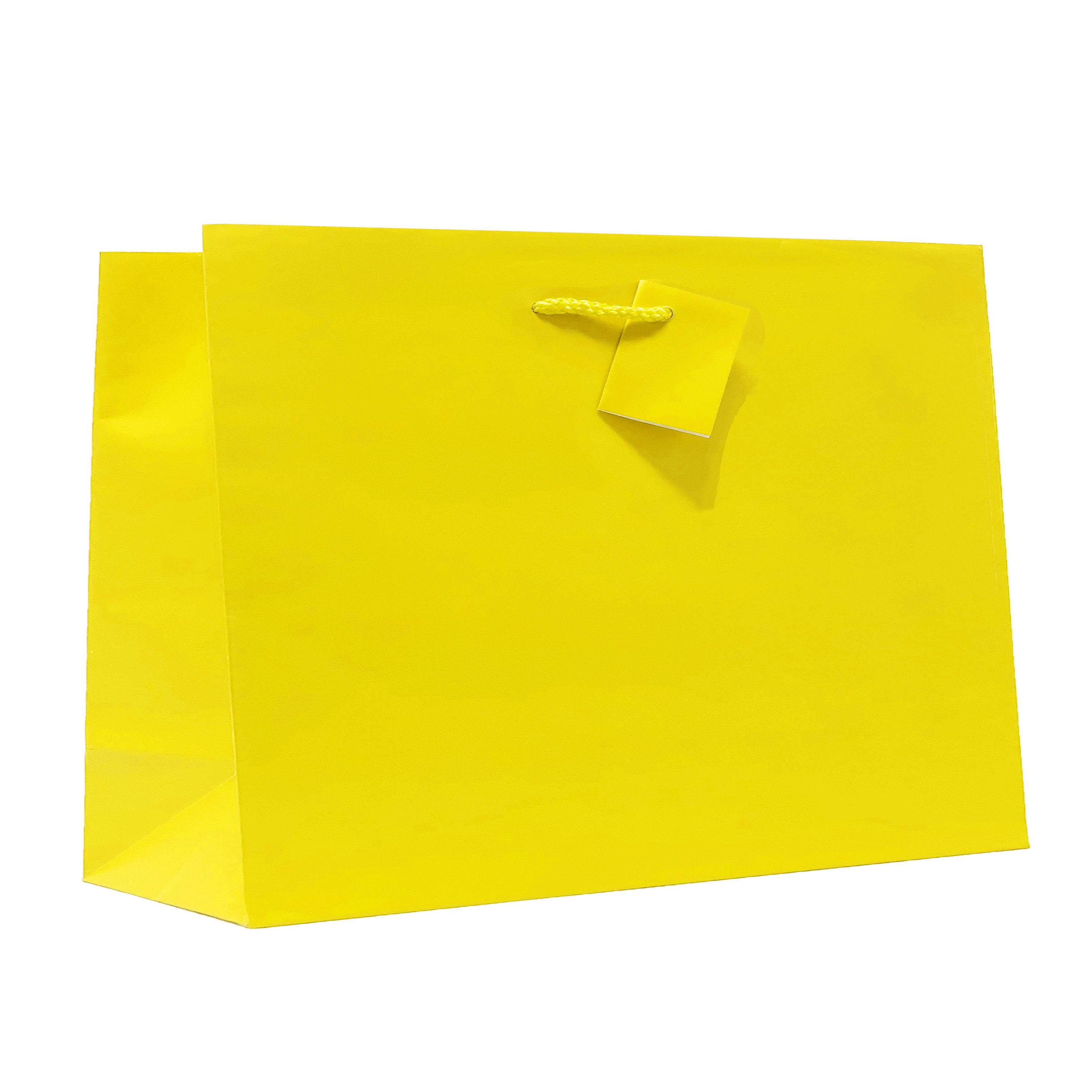 Allgala 12PK Value Premium Solid Color Paper Gift Bags (16" Wide Vogue ...