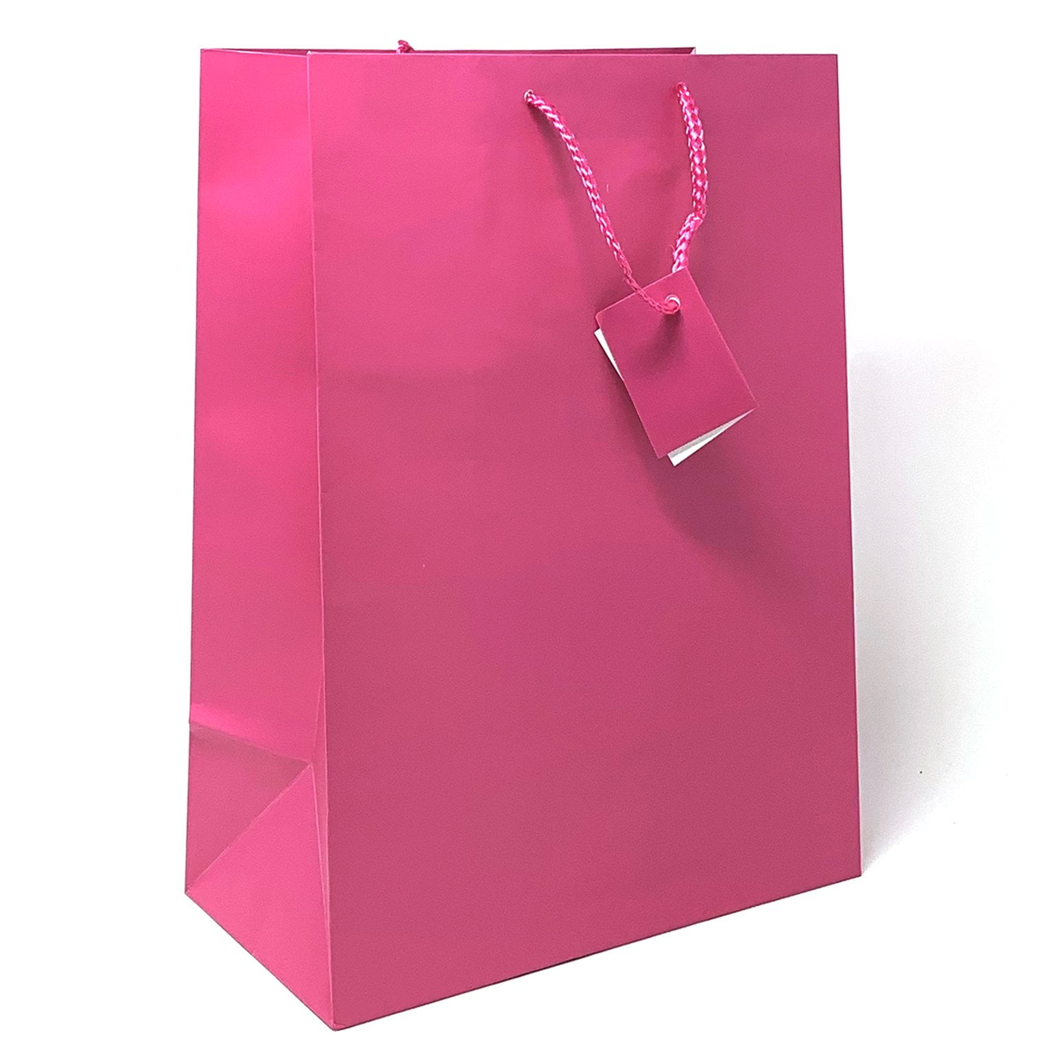 Allgala 12PK Value Premium Solid Color Paper Gift Bags (17"XL-Fuchsia ...