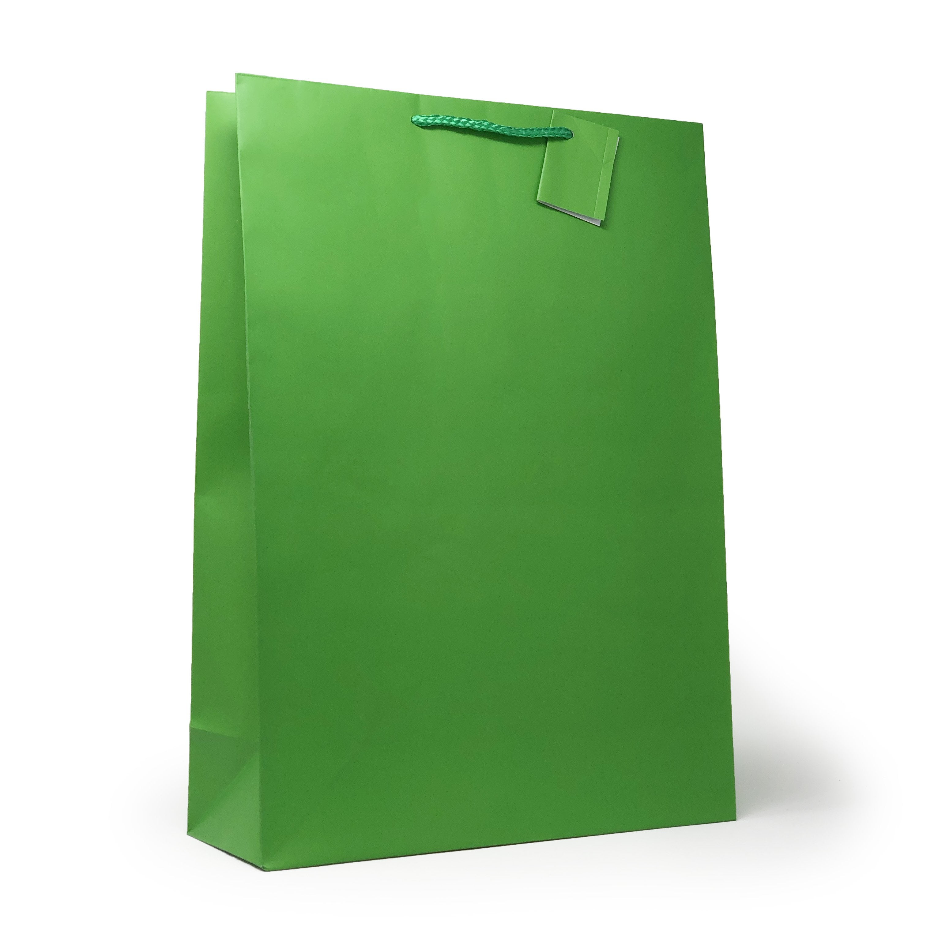 Allgala 12PK Value Premium Solid Color Paper Gift Bags (17"XL-Green ...