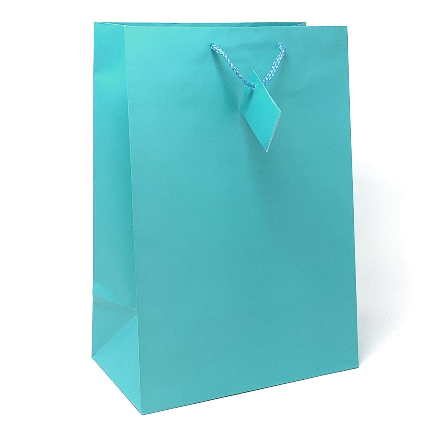 Allgala 12PK Value Premium Solid Color Paper Gift Bags (17"XL-Turquoise ...