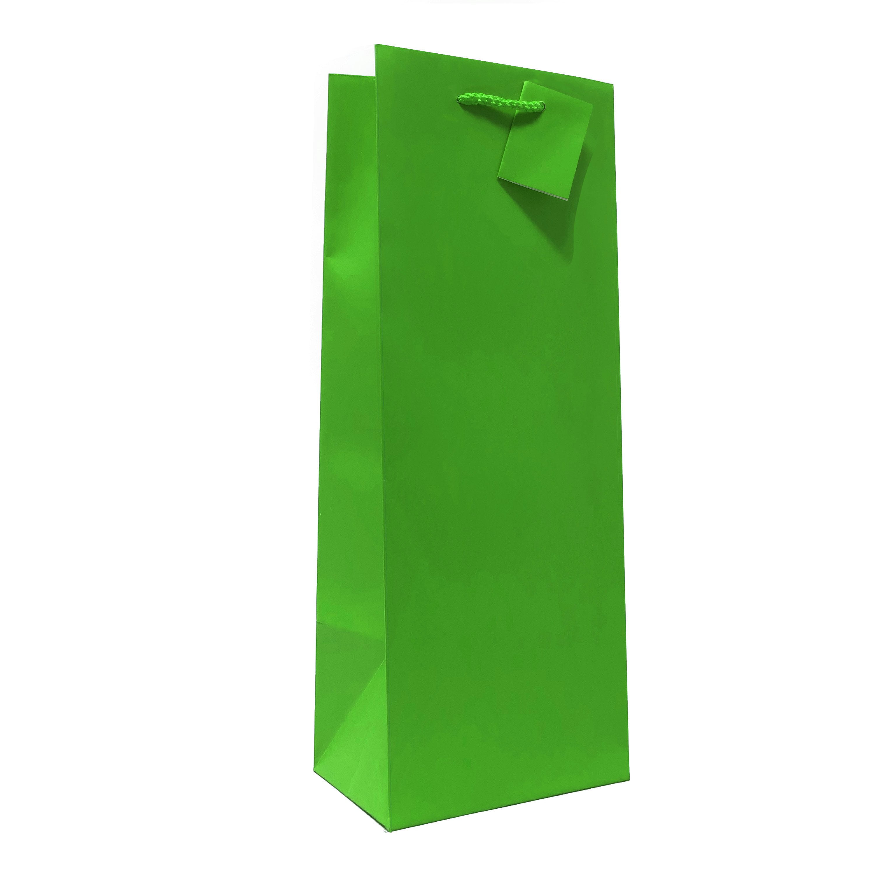Allgala 12PK Value Premium Solid Color Paper Gift Bags (Wine-Green ...
