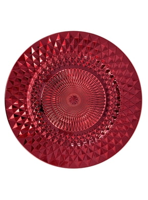 Charger Plates | Red - Walmart.com