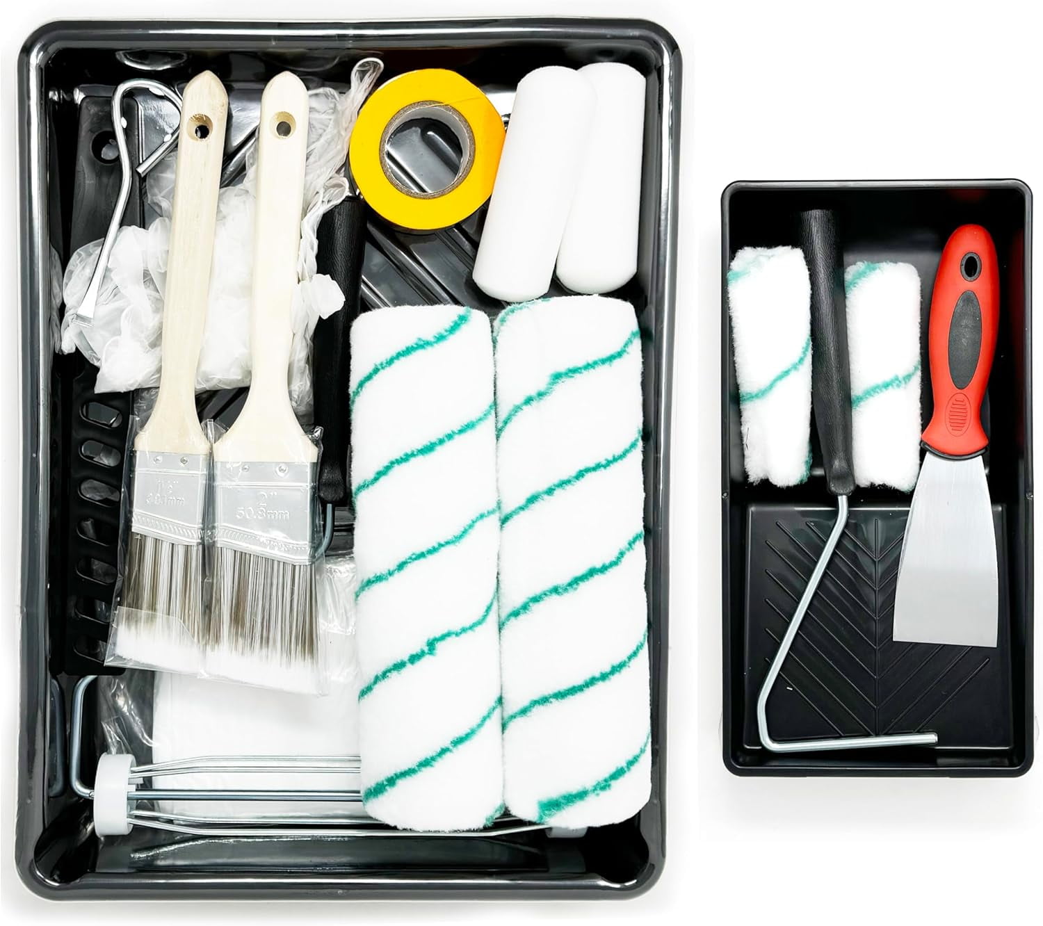 Allgala 18 Inch Painting Roller Kit Pro Grade 10 PC Set Paint Tray and ...