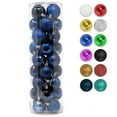 Allgala Christmas Balls 36 Oif8 Pk 2 Inch 5cm Pre Strung Shatter