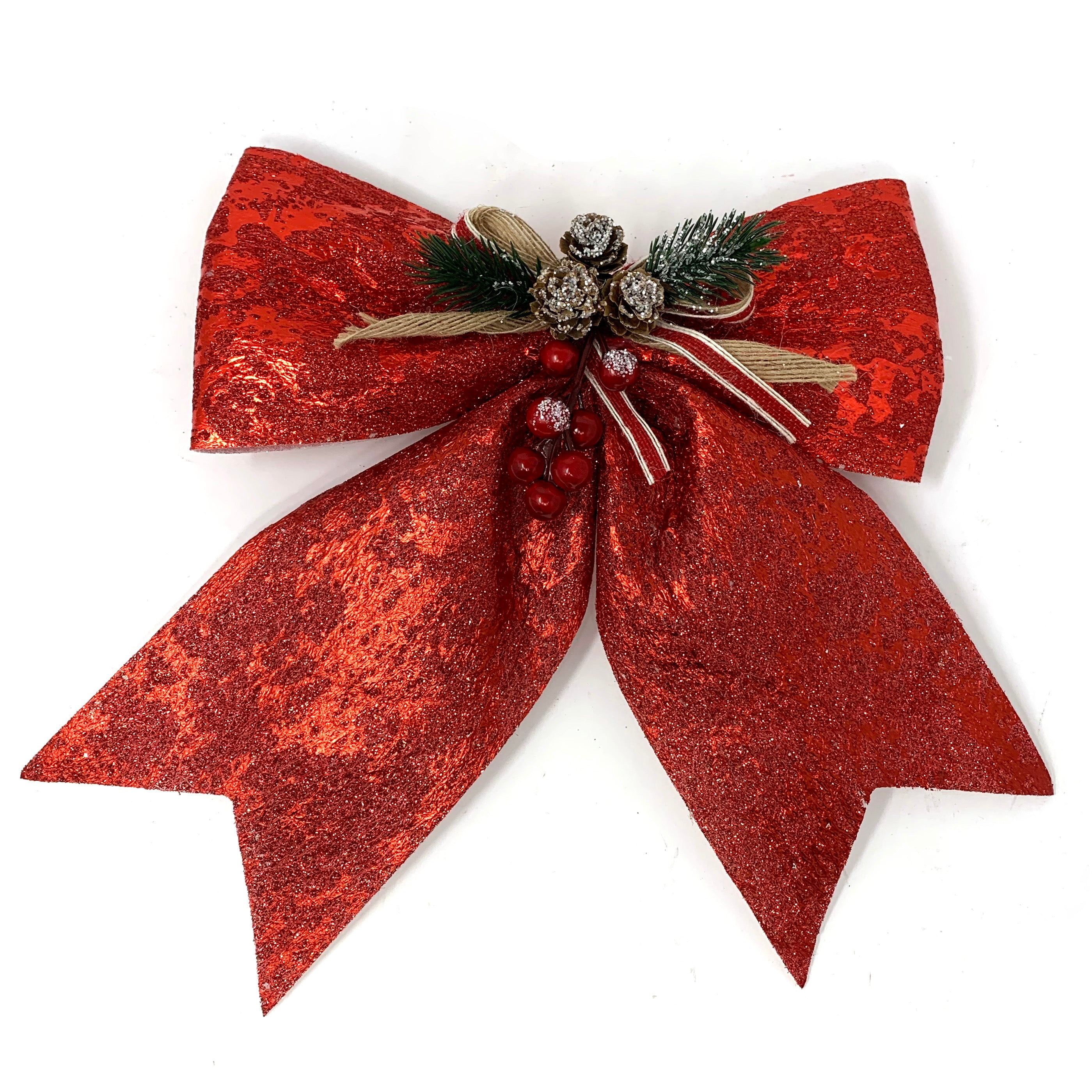 Allgala Christmas Decorative Bows for Wreath Garland Treetopper ...