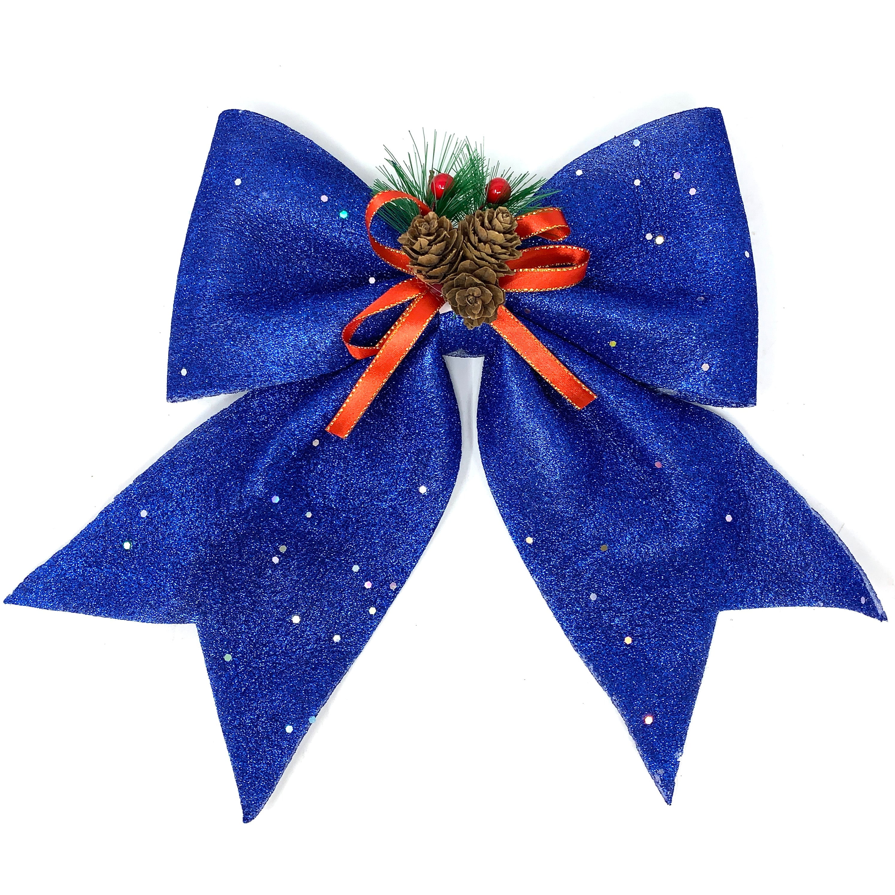 Allgala Christmas Decorative Bows for Wreath Garland Treetopper ...