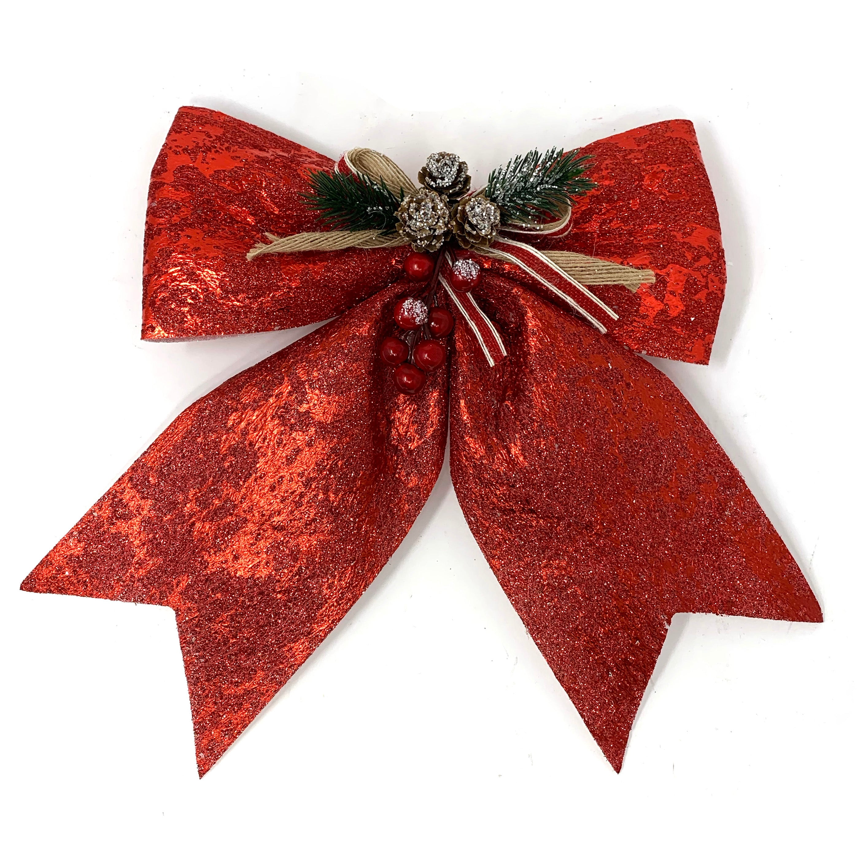 Allgala Christmas Decorative Bows for Wreath Garland Treetopper ...