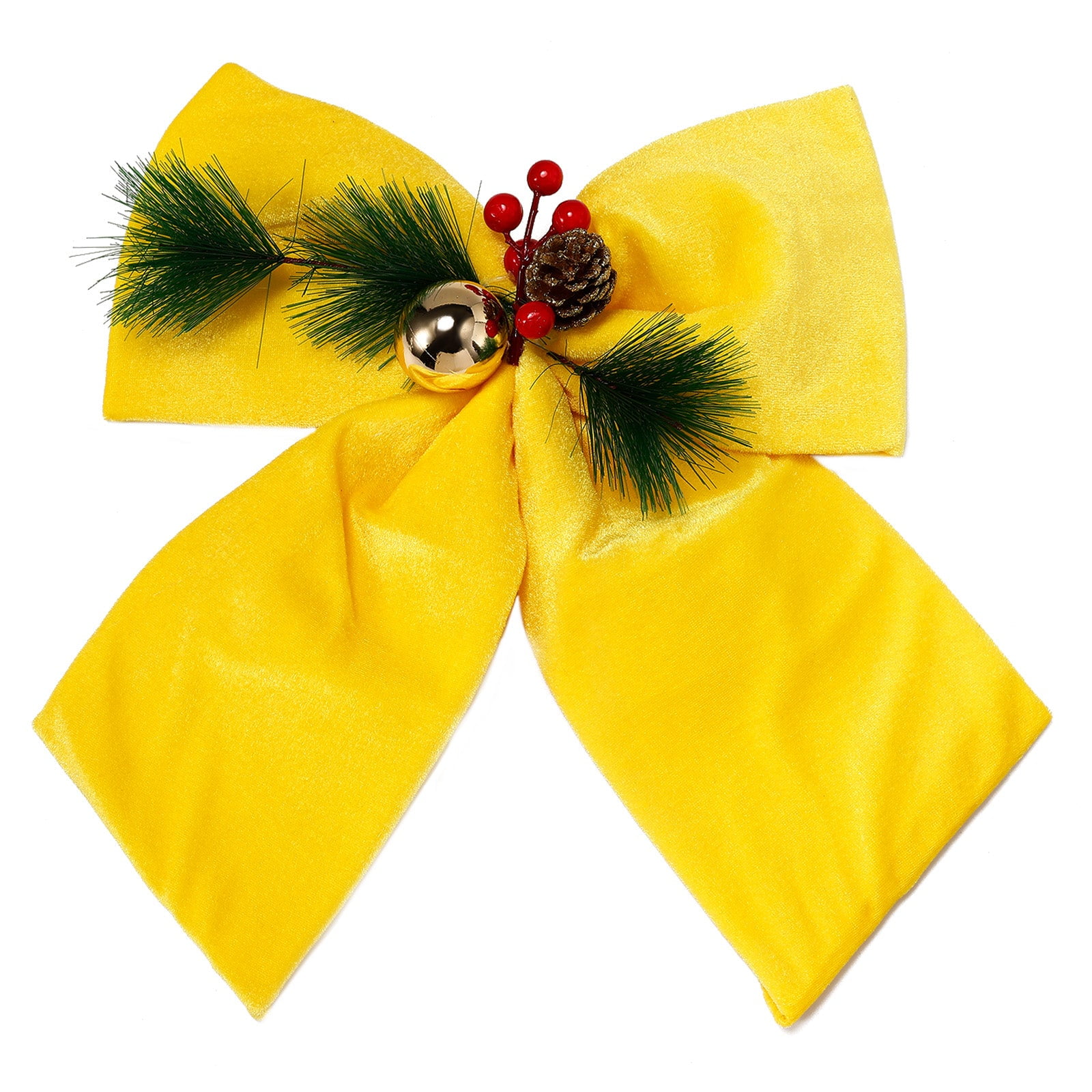 Allgala Christmas Decorative Velvet Bows for Wreath Garland Christmas ...