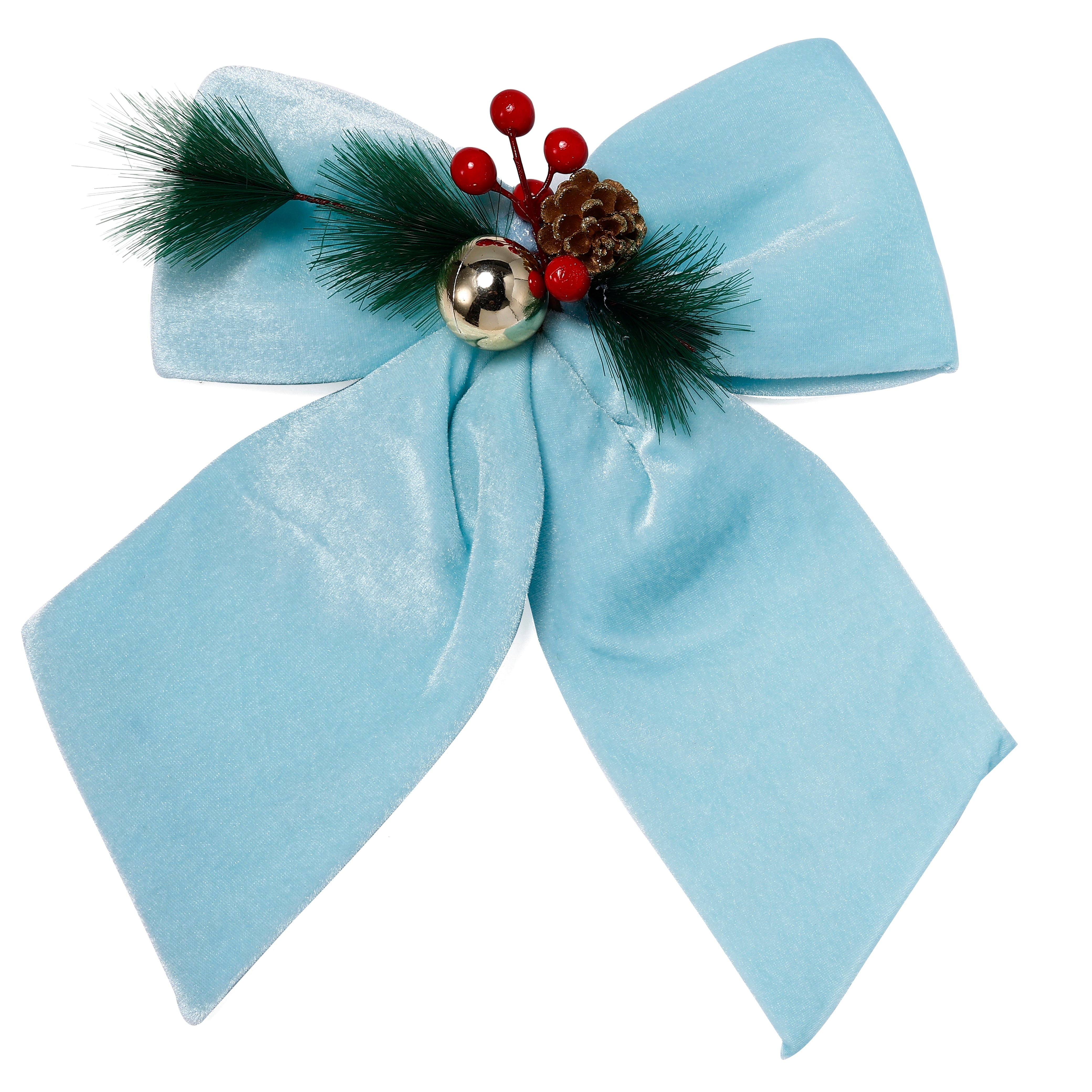 Allgala Christmas Decorative Velvet Bows for Wreath Garland Christmas ...