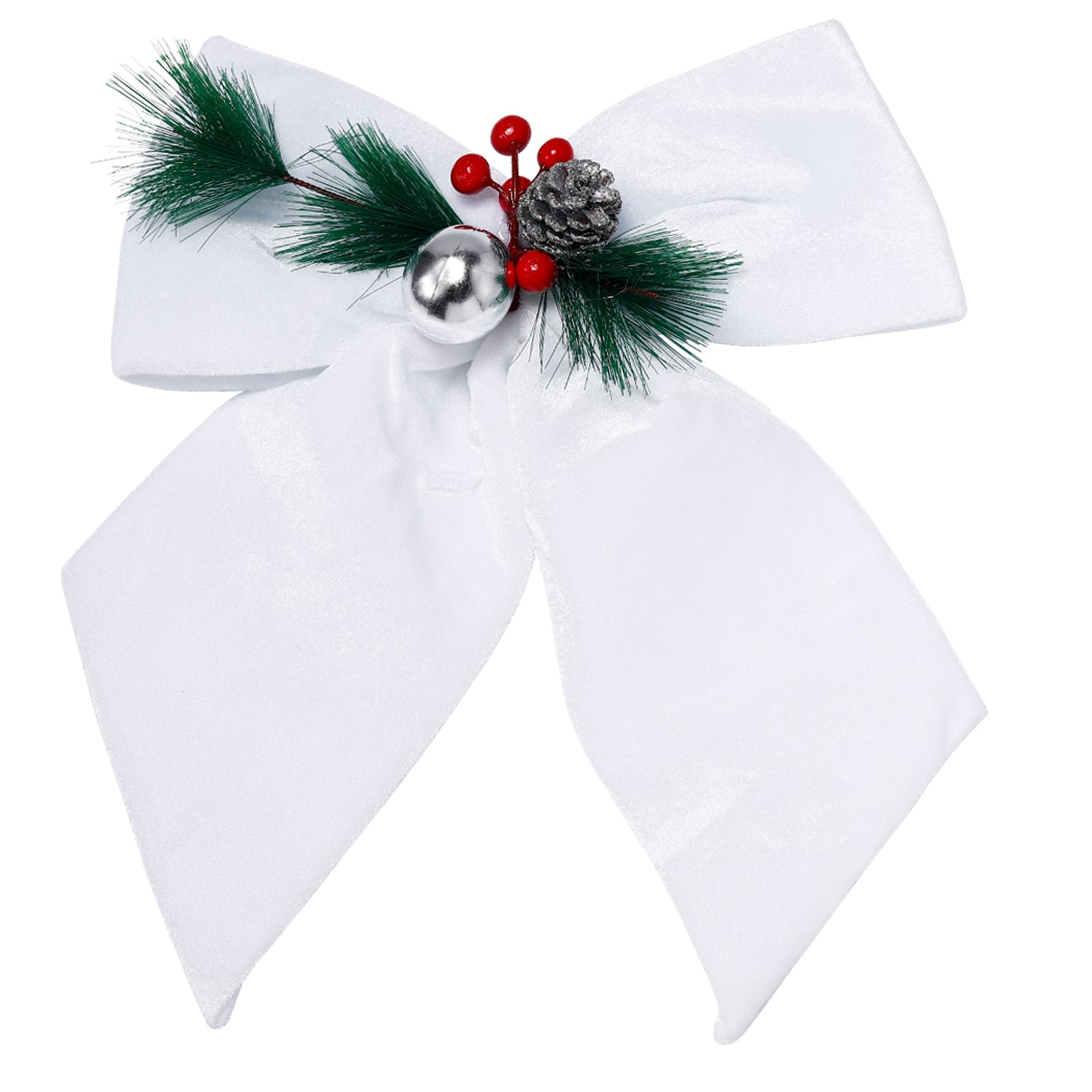 Allgala Christmas Decorative Velvet Bows for Wreath Garland Christmas ...