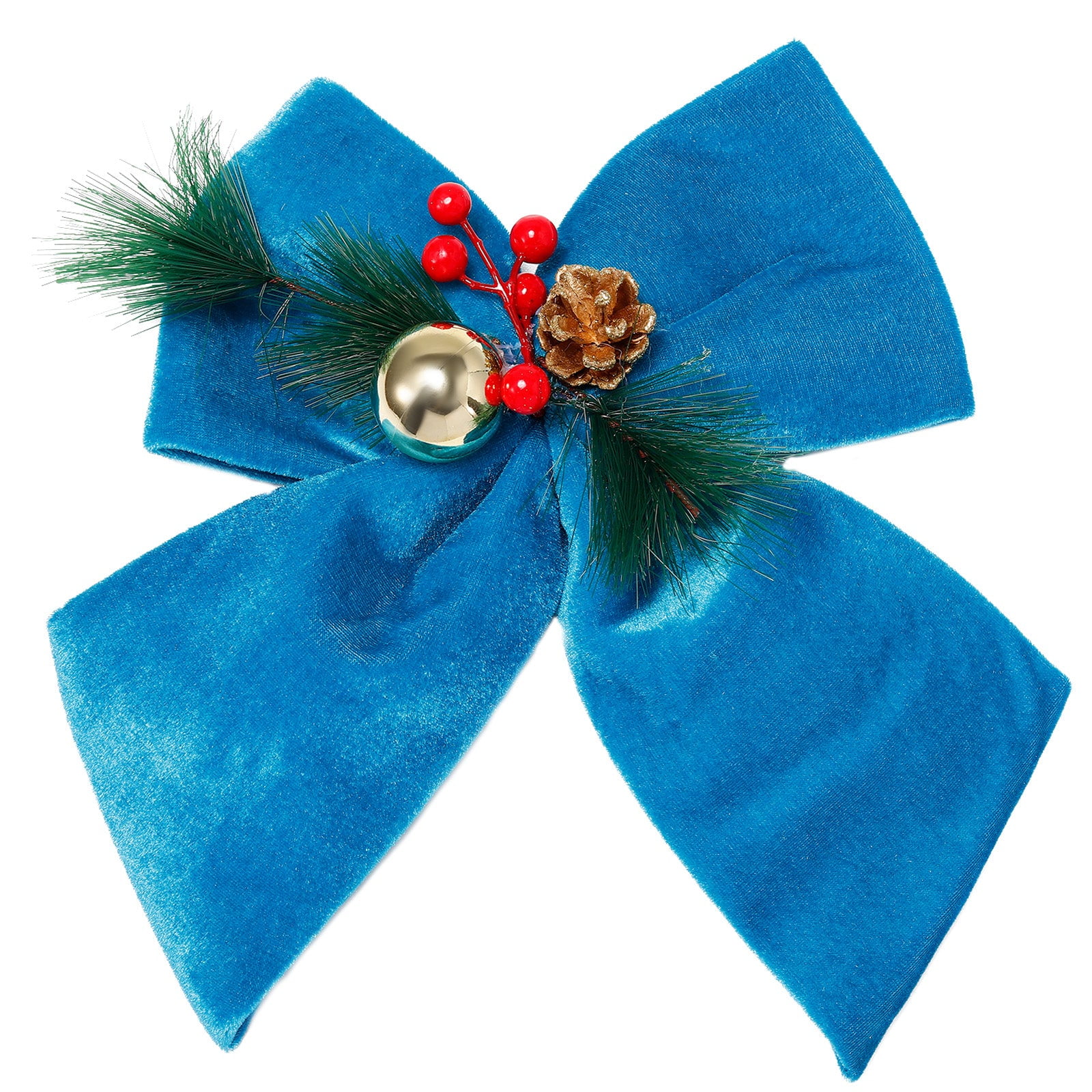 Allgala Christmas Decorative Velvet Bows for Wreath Garland Christmas ...