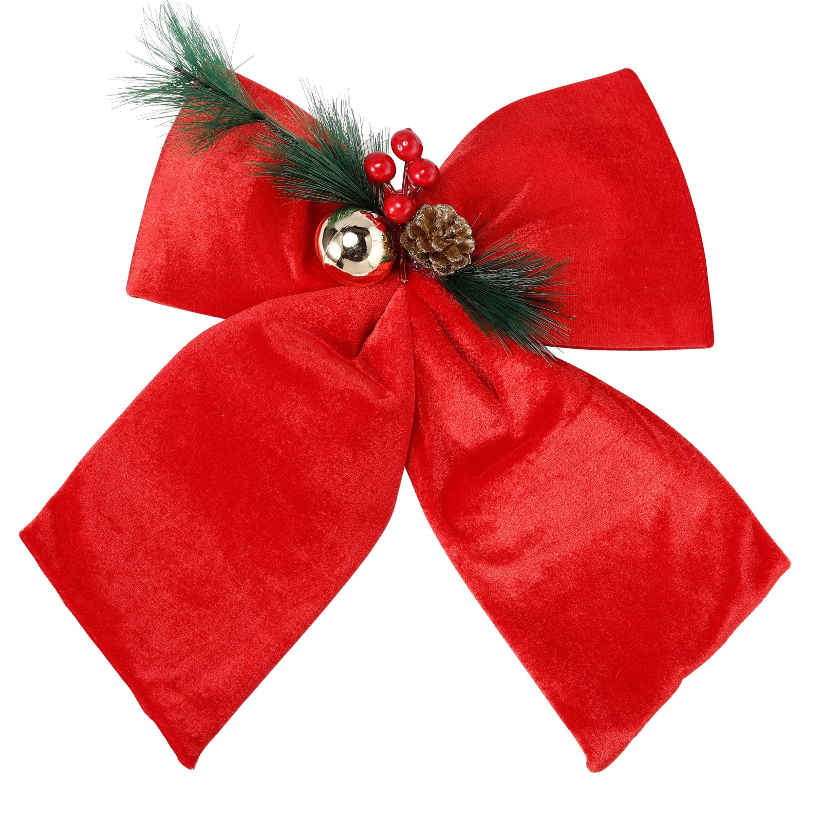 Allgala Christmas Decorative Velvet Bows for Wreath Garland Christmas ...