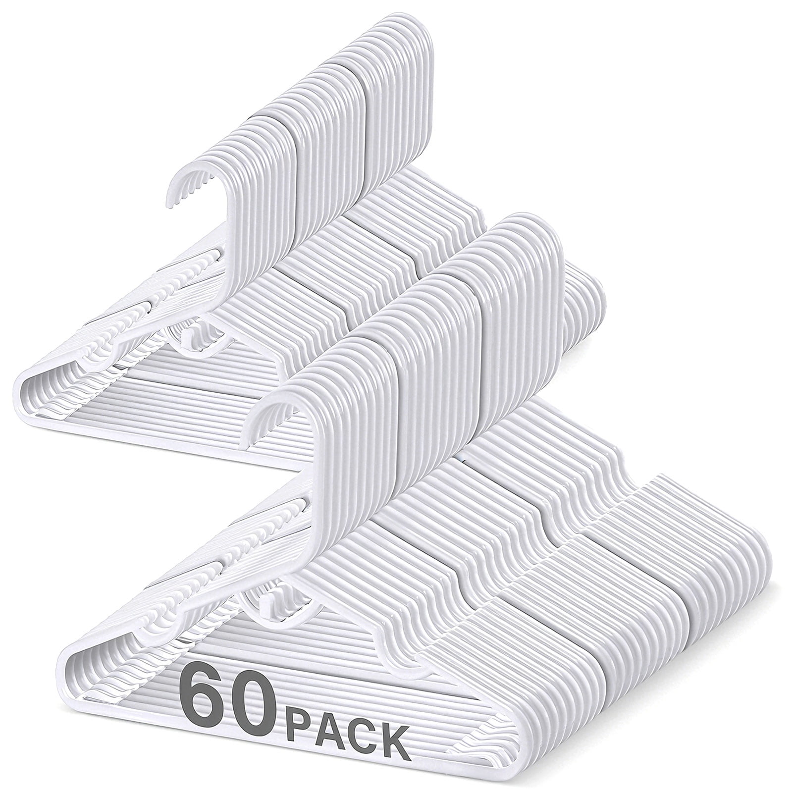 Allhall 60 Pcs Baby Hangers, Kids Hangers for Clothes Closet, Spacing ...
