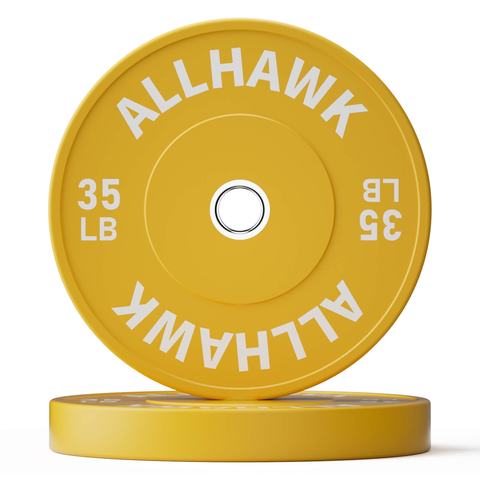 Allhawk 70LB 2-inch Olympic Rubber Bumper Plates, 10/15/25/35/45lb ...