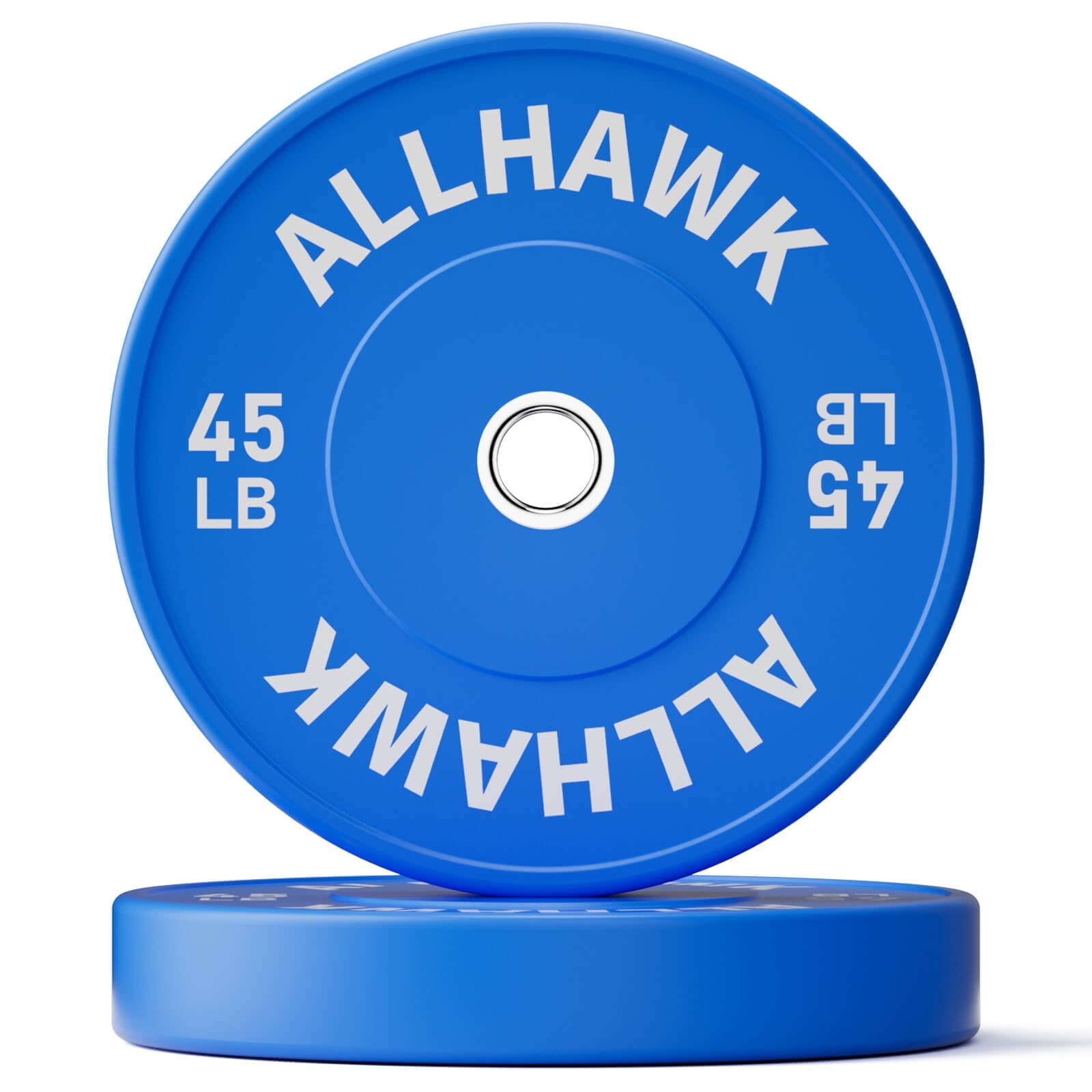 Allhawk 90LB 2-inch Olympic Rubber Bumper Plates, 10/15/25/35/45lb ...