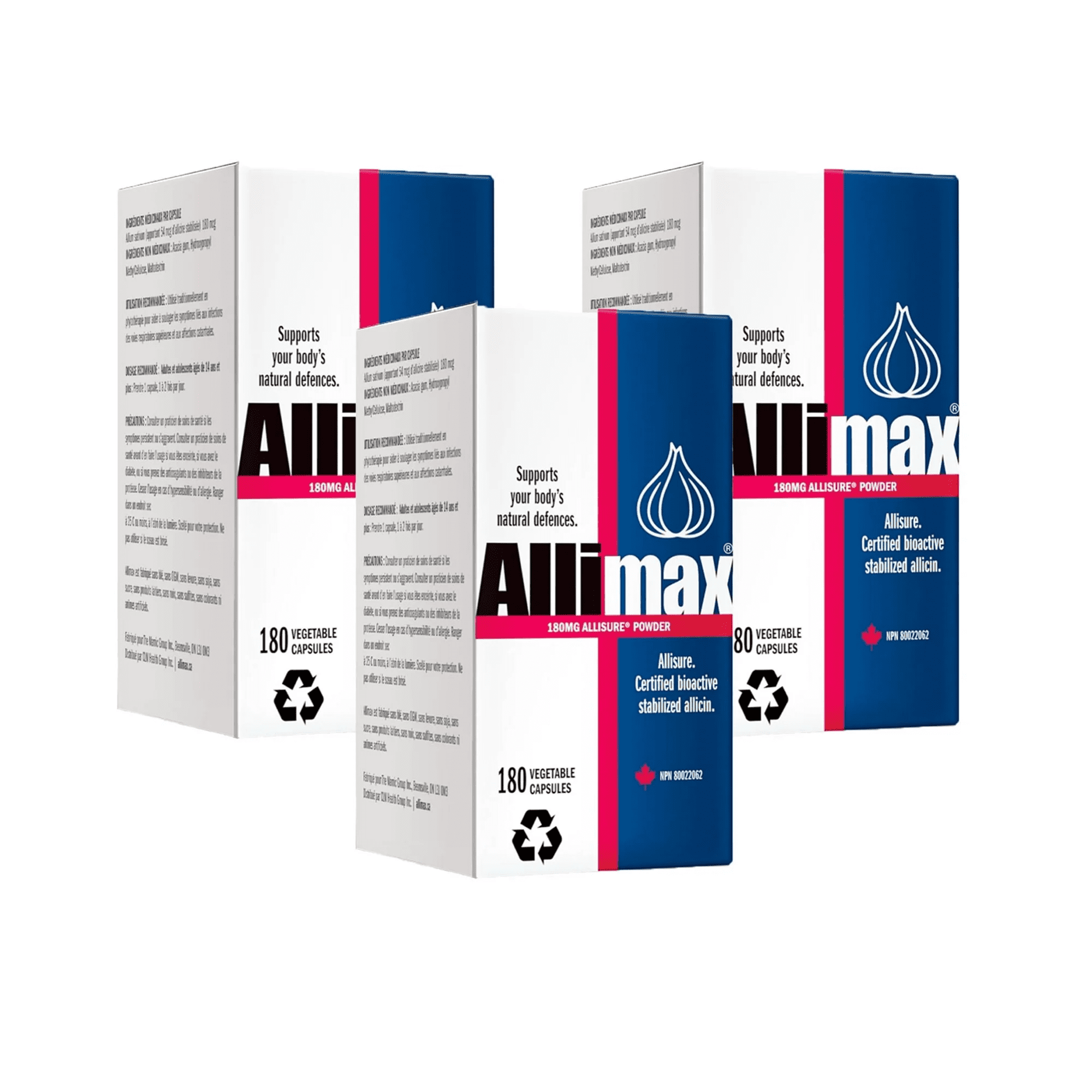 Alli-max Garlic Supplement 180mg – 180 Capsules | Concentrated Allicin ...