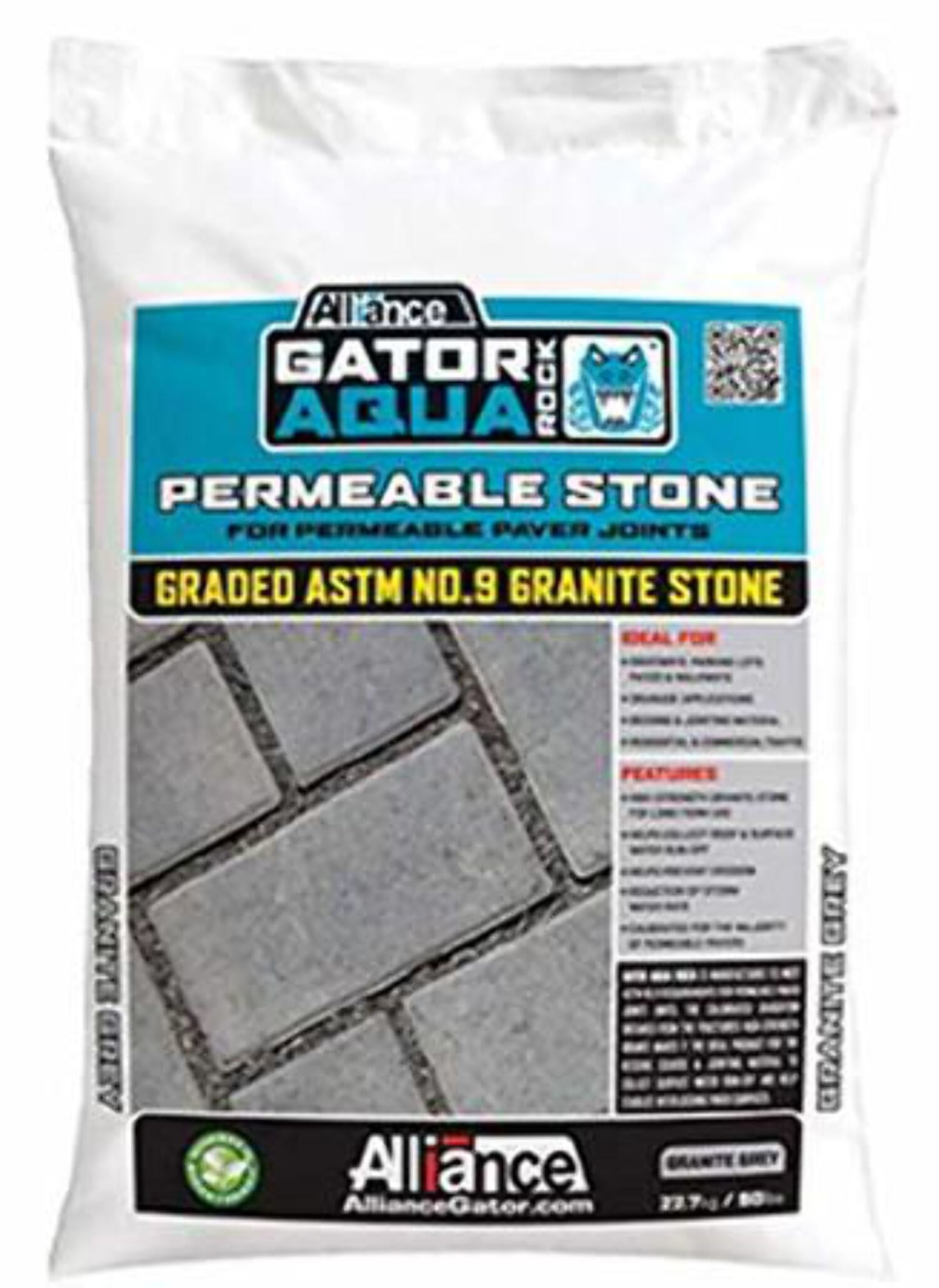 Alliance Gator Aqua Rock Permeable Stone, ASTM No.9 Granite Stone. 50 ...