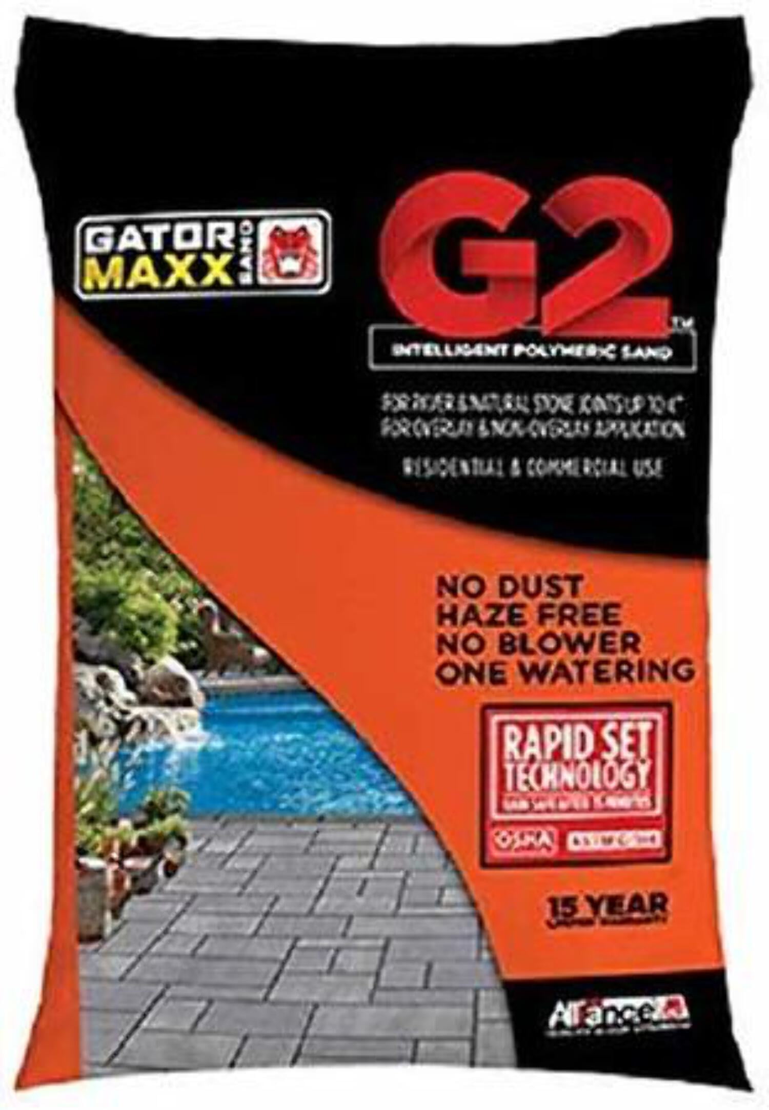 Alliance Haze-Free Fine Polymeric Sand Slate Grey for Pavers, Weed and ...