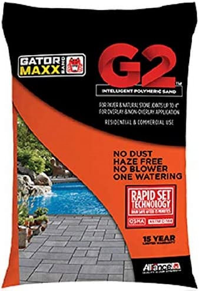 Alliance Gator Maxx G2 Intelligent Polymeric Sand (Slate Grey) 50lbs ...