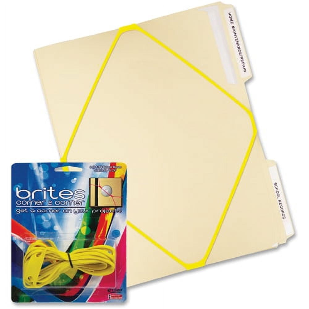 Alliance Rubber 07869 Brites Corner-to-Corner Non Latex Rubber Bands, 3 ...