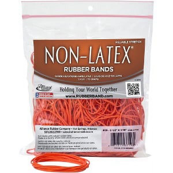 Alliance Rubber 37198 Non-Latex Rubber Bands - Size #19 (3 1/2" x 1/16 ...