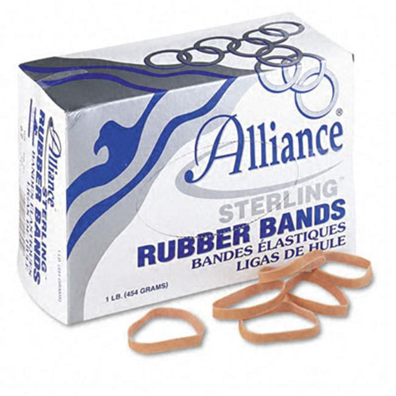 Alliance Sterling Ergonomically Correct Rubber Bands #62 1/4 x 2-1/2 ...