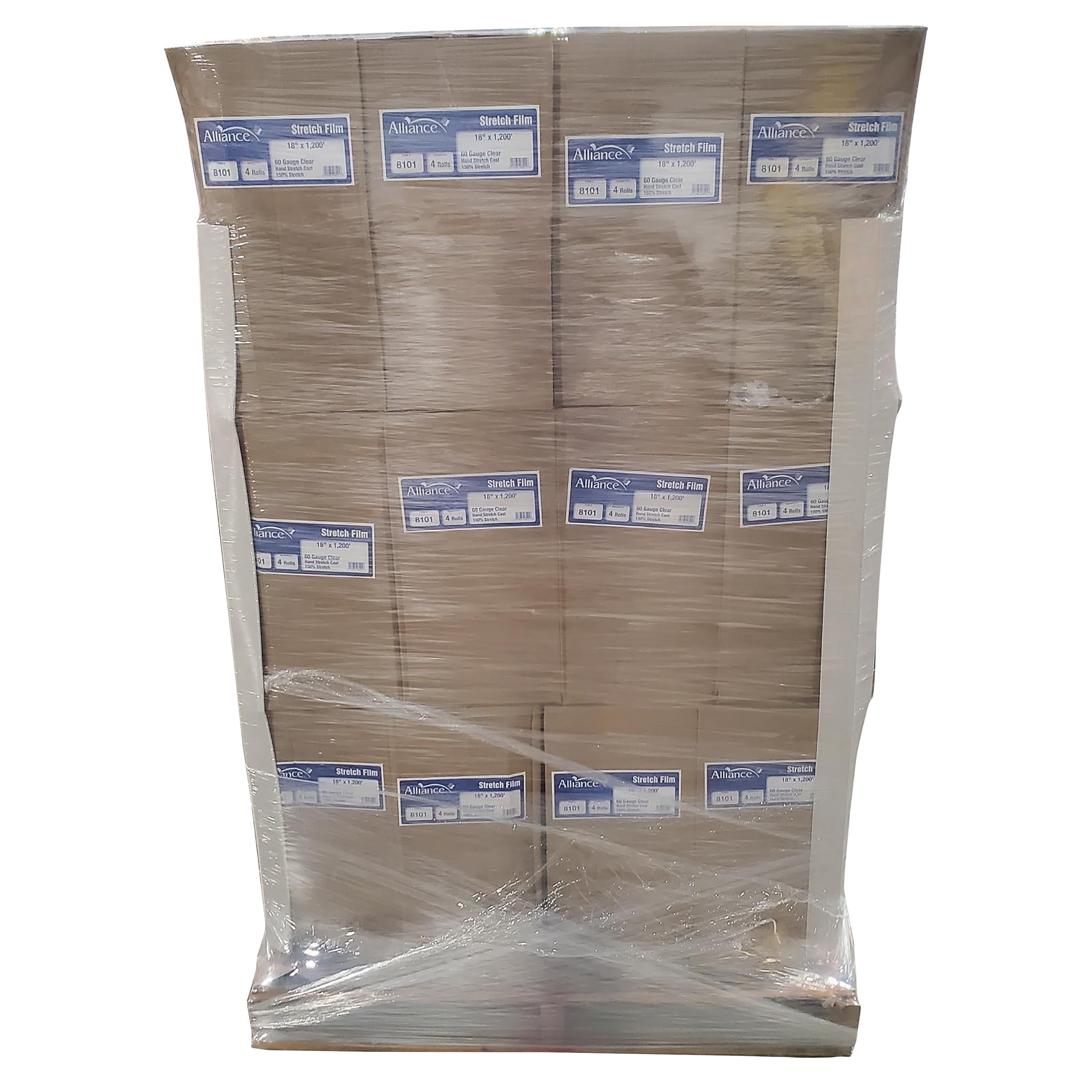 Alliance Stretch Film Hand Bundling - Clear, 18" x 1200ft, 60 Gauge, 48 ...