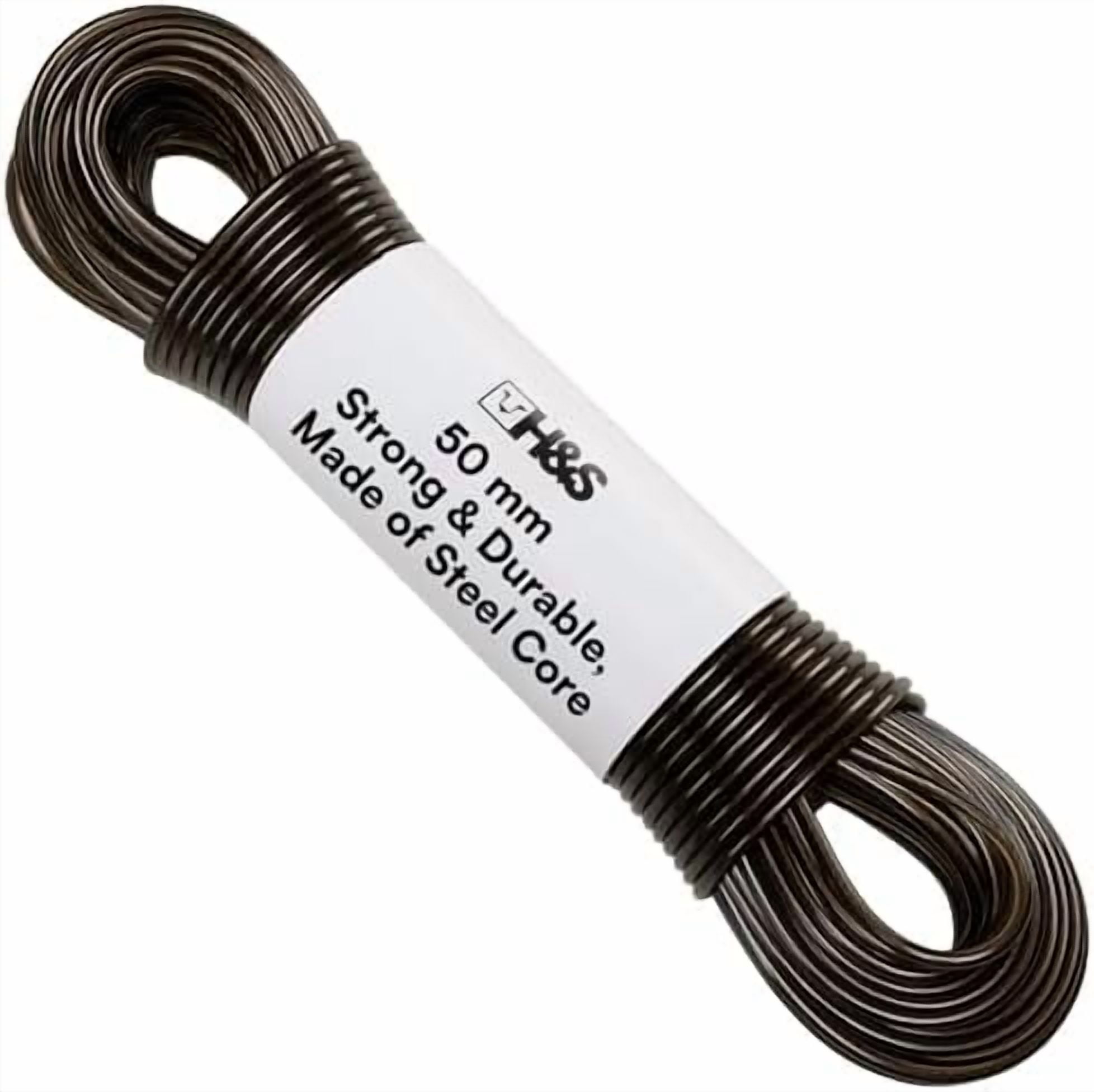 Alliance Washing Line Rope - Plastic Coated Steel Metal Core Laundry ...