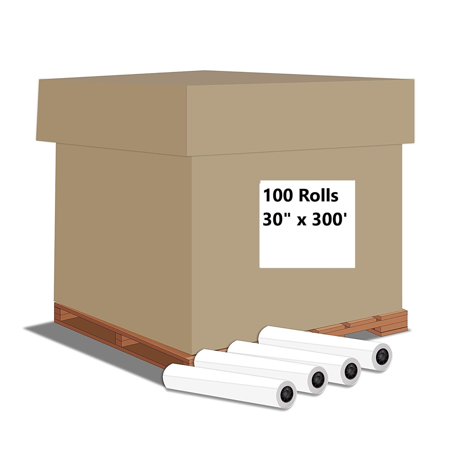 Alliance Wide Format Paper 30" x 300' CAD Bond (20lb | 100 Rolls, 30 In ...