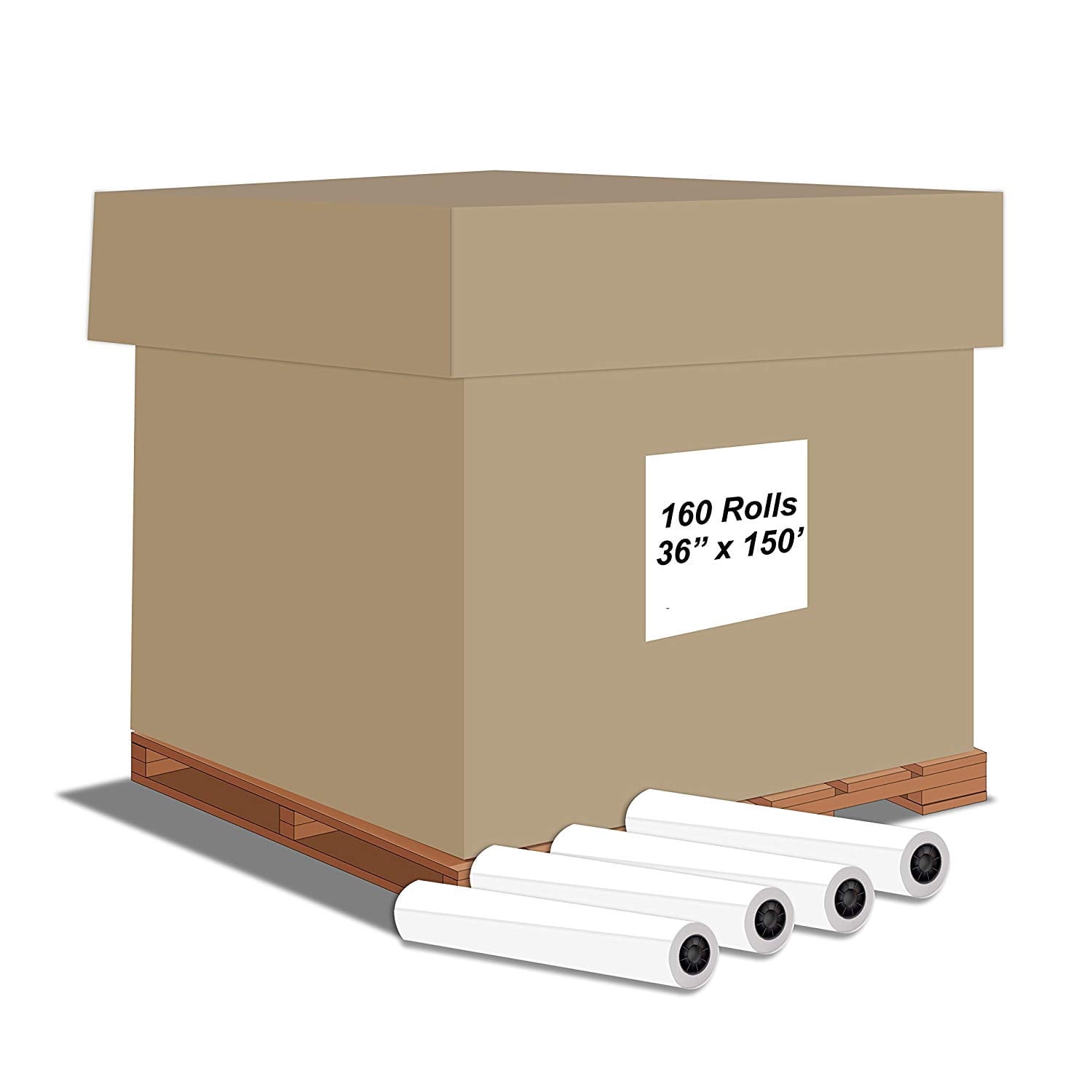"Alliance Wide CAD Bond Paper, 36"" x 150', 20lb Thick Sheets, 92 ...