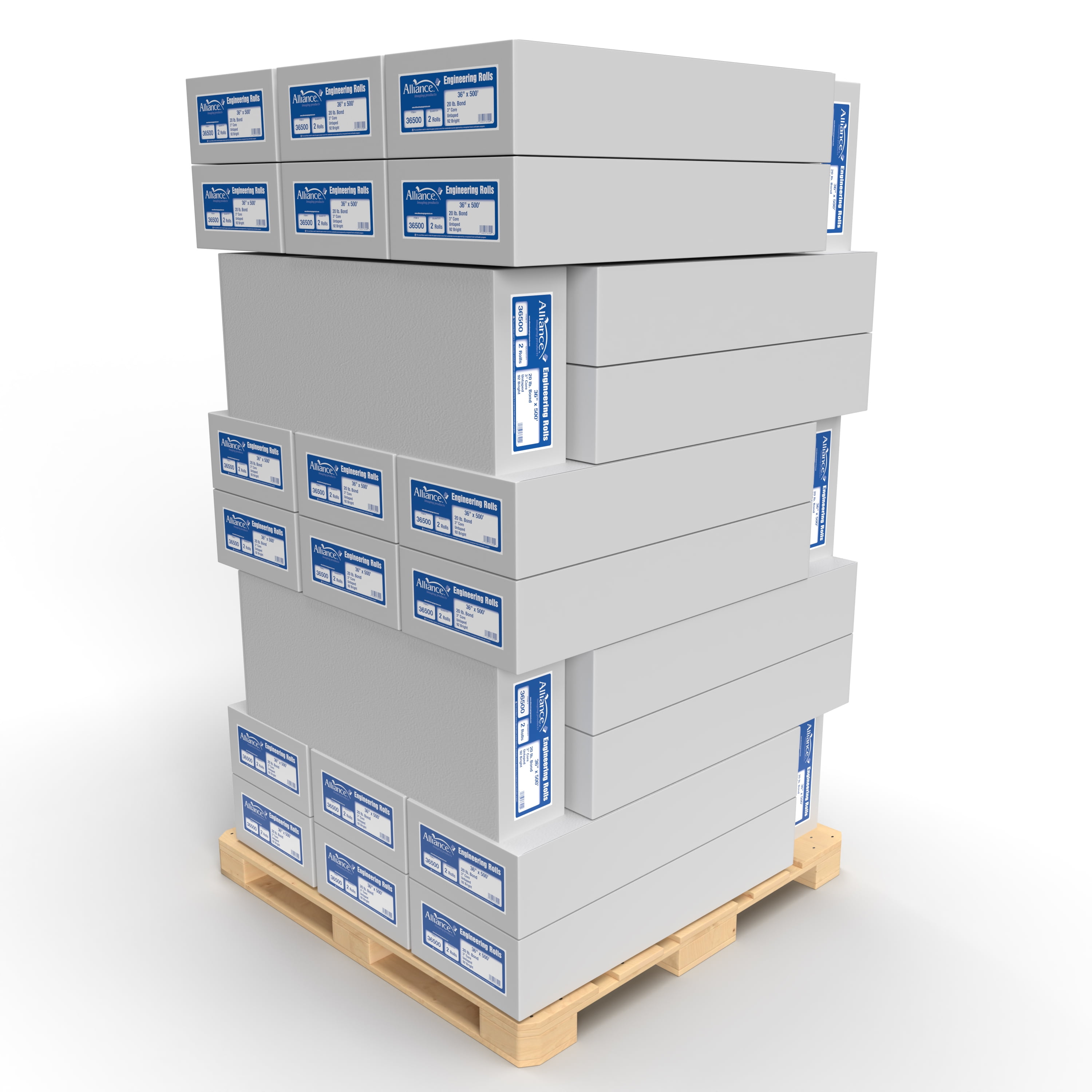 Alliance Wide Format Paper 36" x 500' Bond Engineering 20lb | 92 Bright ...