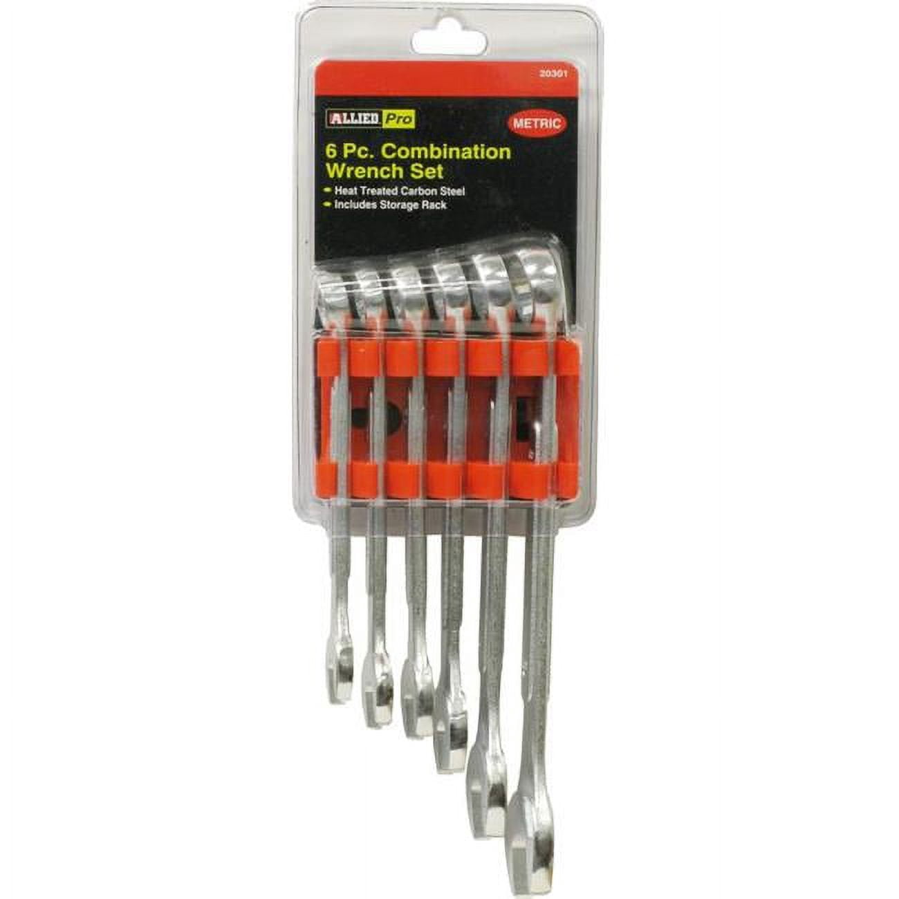 Allied 20300 SAE Full Polished Combination Wrench Set - 6 Piece ...