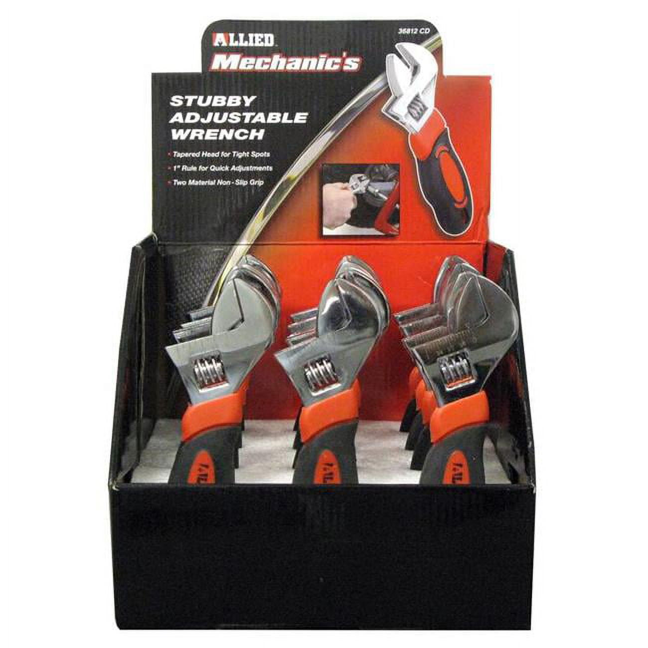 Allied 36812CD Stubby Adjustable Wrench - Counter Display - Walmart.com
