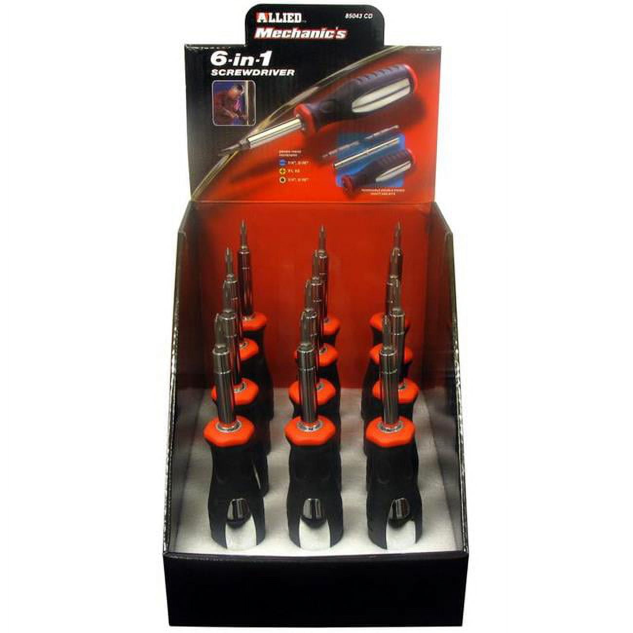 Allied 85043CD 6-in-1 Screwdriver - Counter Display - Walmart.com