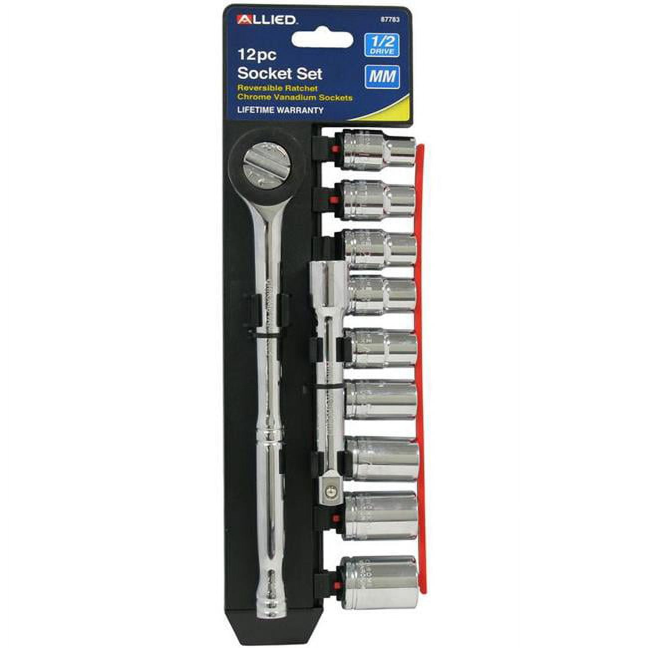 Allied 87783 0.5 in. Drive Metric Socket Set - 12 Piece - Walmart.com