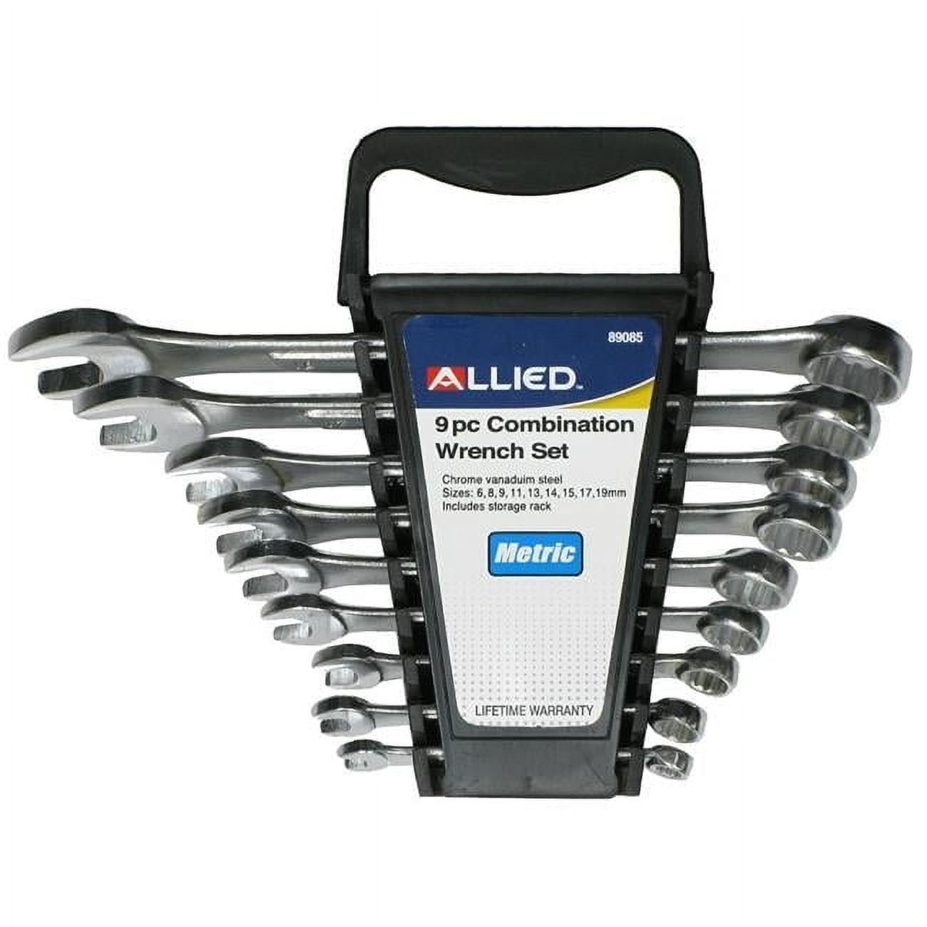 Allied 89085 Metric Combination Wrench Set with Rack - 9 Piece ...