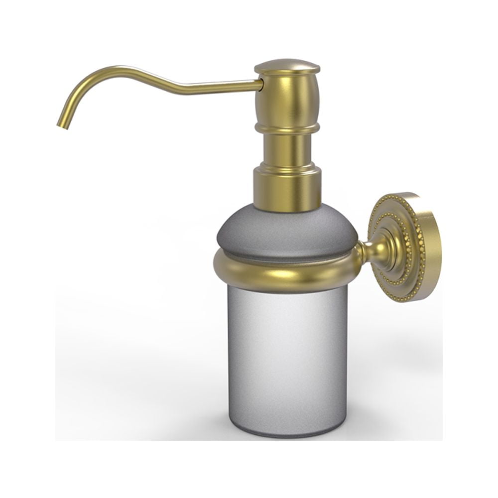 Allied Brass Dt 60 Sbr Dottingham Collection Wall Mounted Soap Dispenser Satin Brass