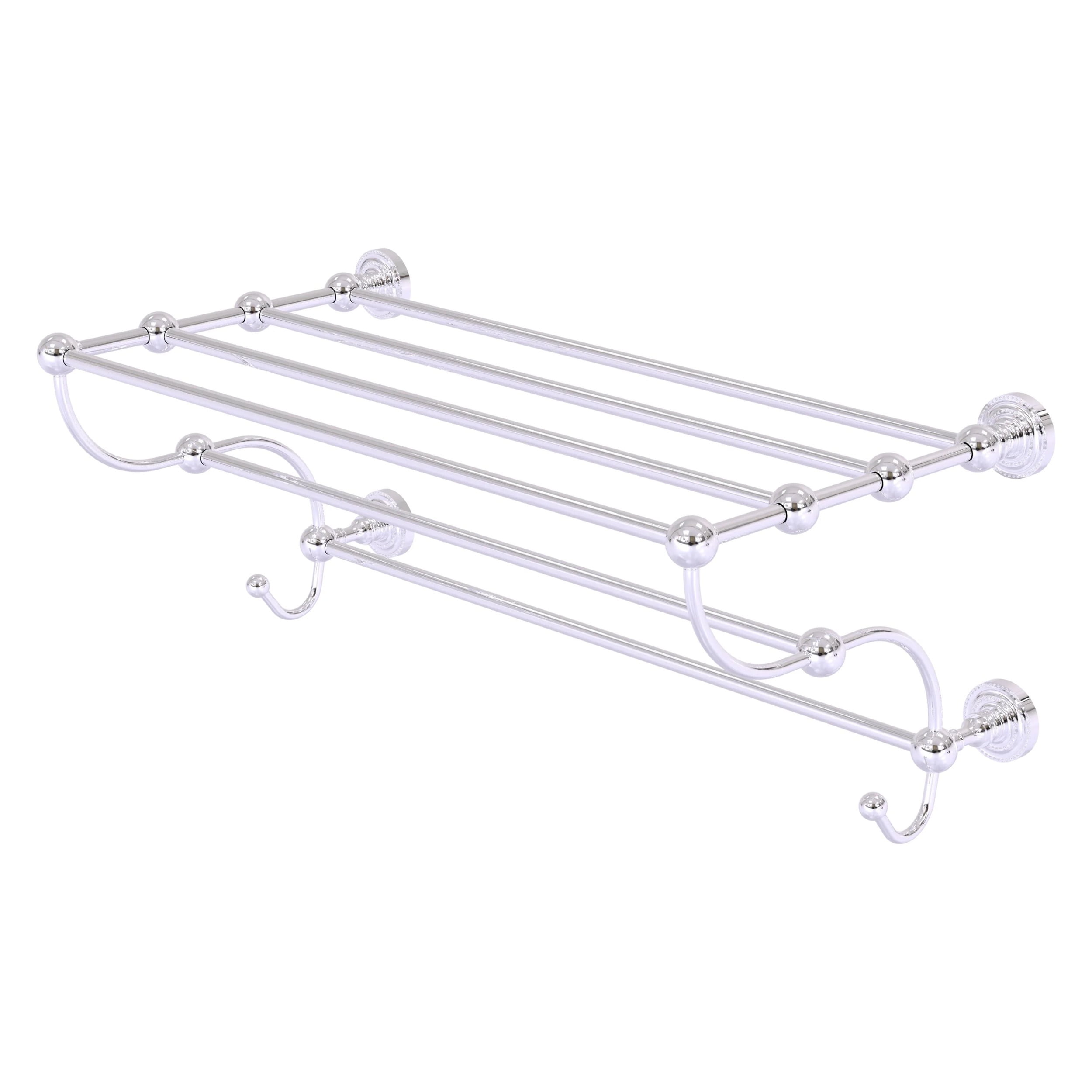 Allied Brass Dottingham Collection 24-inch Train Rack Towel Shelf ...