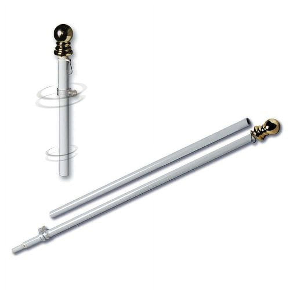 Allied Flag 7 FT Aluminum Tangle Free Spinning Flag Pole Set - Walmart.com