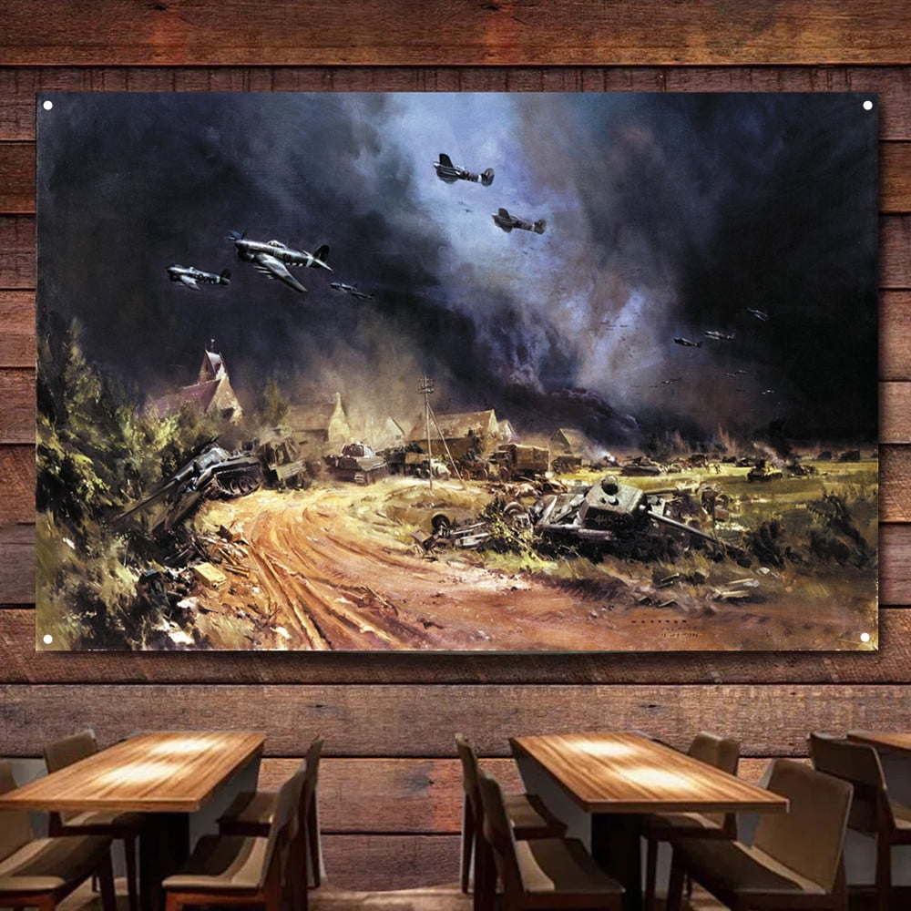 Allied Forces Closing the Falaise Pocket Tapestry Wall Art Flag World ...